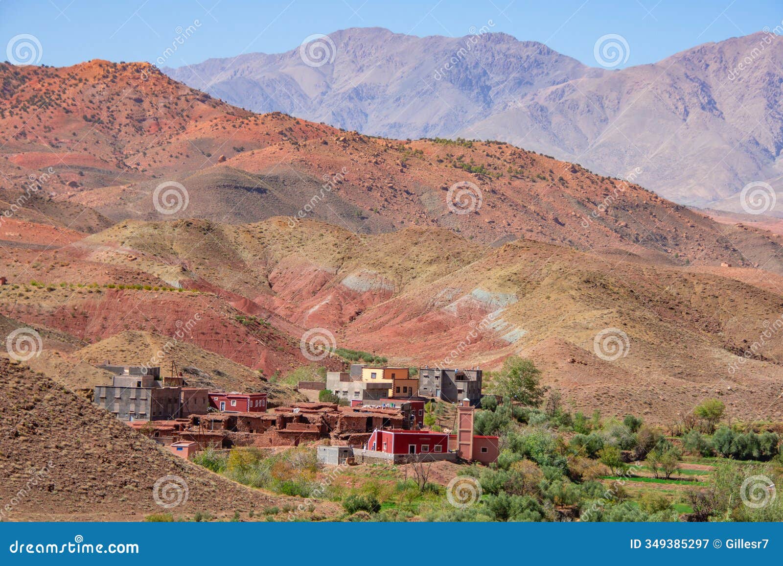 Rural and Mountainous Landscape in Morocco Stock Image - Image of ...