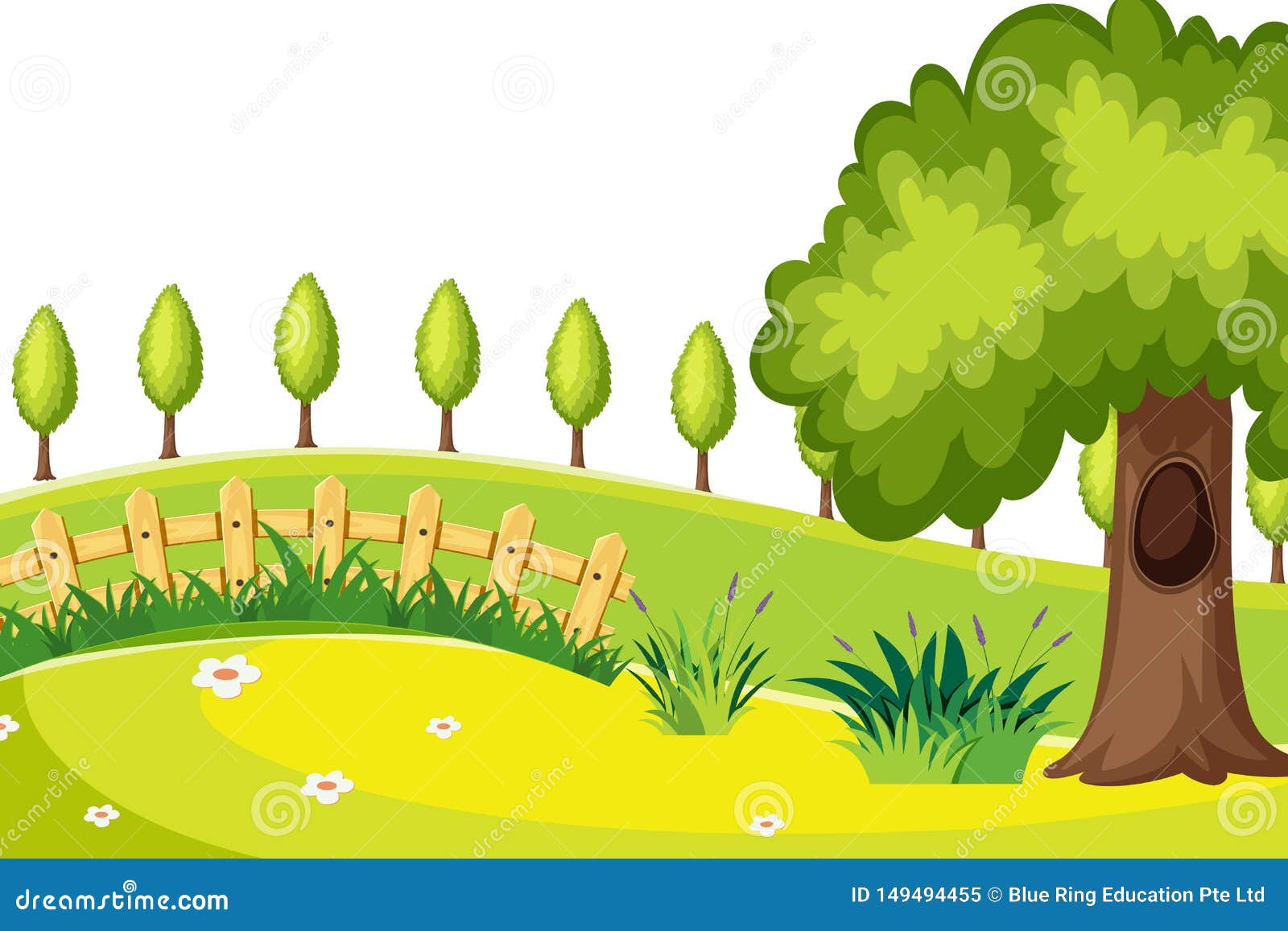 A rural nature template stock vector. Illustration of environment ...