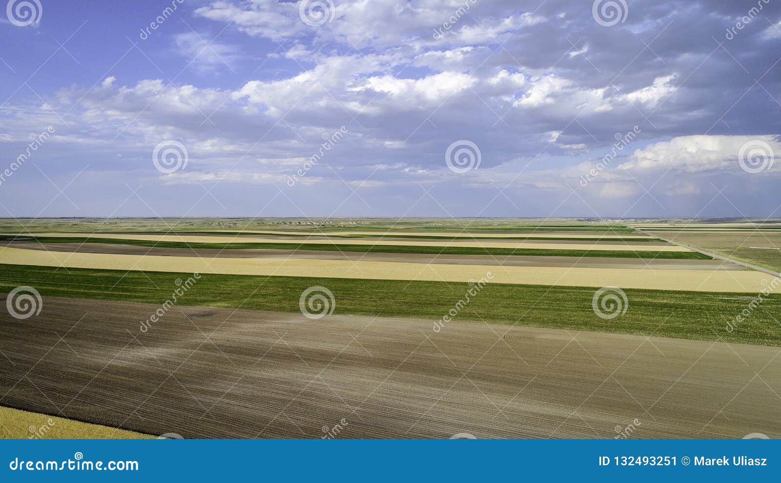 Rural Nebraska Landscape in Aerial View Stock Image - Image of plowed ...