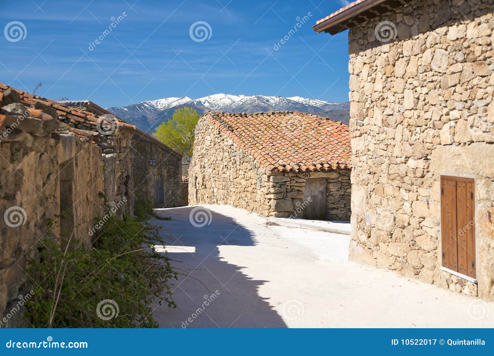 Rural old street stock image. Image of outdoor, stone - 10522017