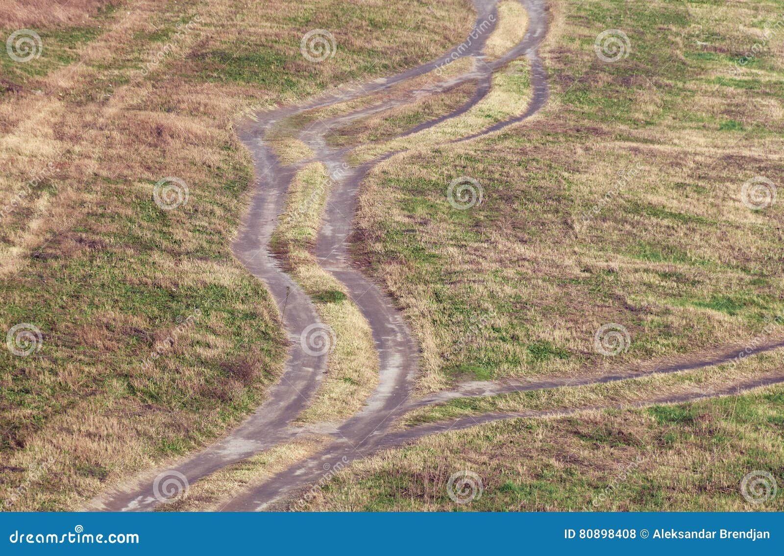 The Rural Path and Grass on the Ground Stock Photo - Image of path ...