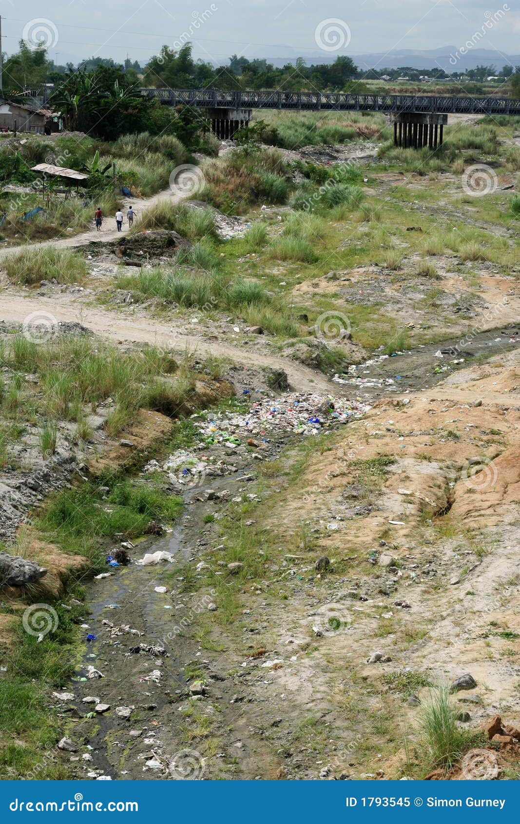 Rural Pollution Garabge in River Philippines Stock Image - Image of ...