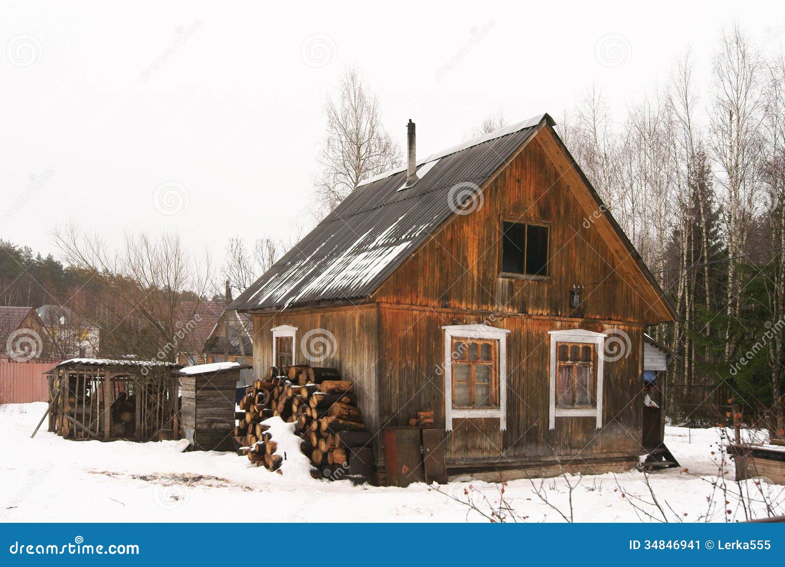 Rural poor house stock image. Image of forest, lodge - 34846941