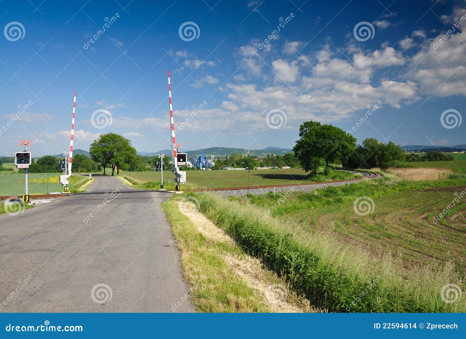 Rural Railway Crossing stock photo. Image of light, outdoors - 22594614