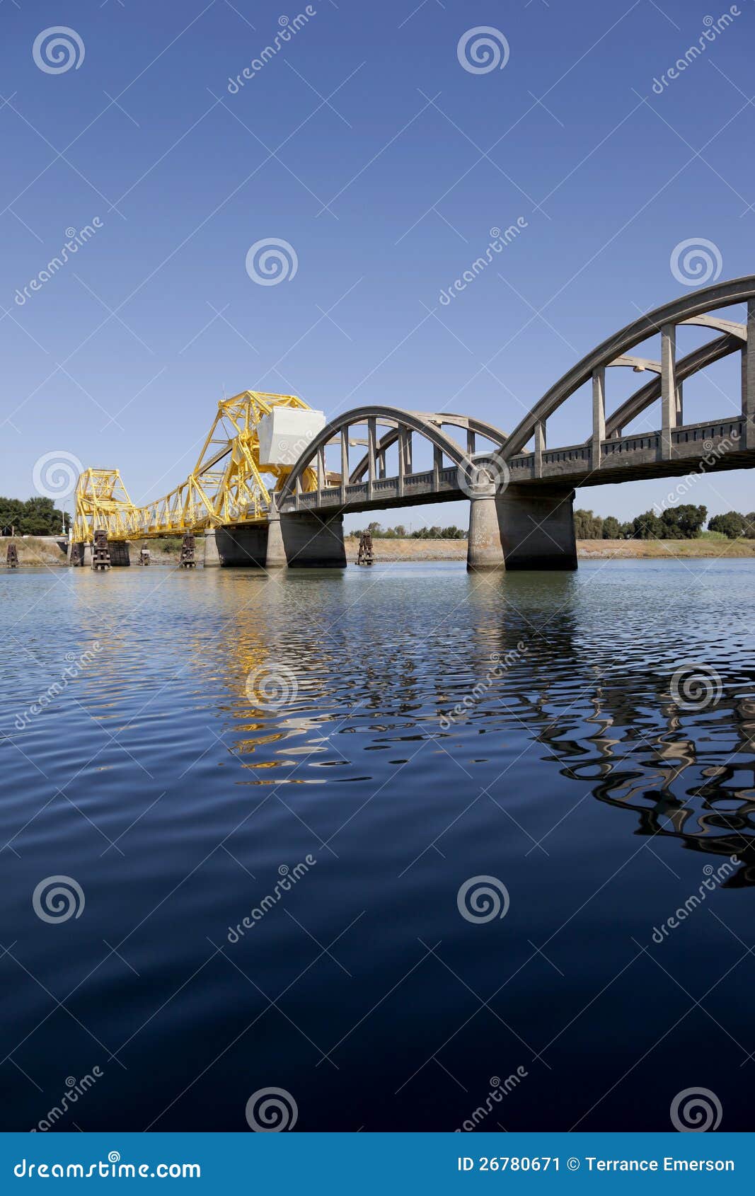 Rural Raising Cantilever Bridge Stock Image - Image of outdoors ...