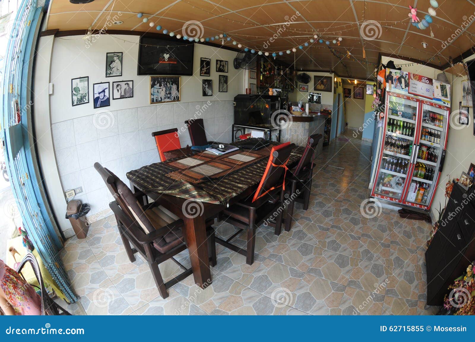 Rural Restaurant Interior Design Editorial Image - Image of table ...