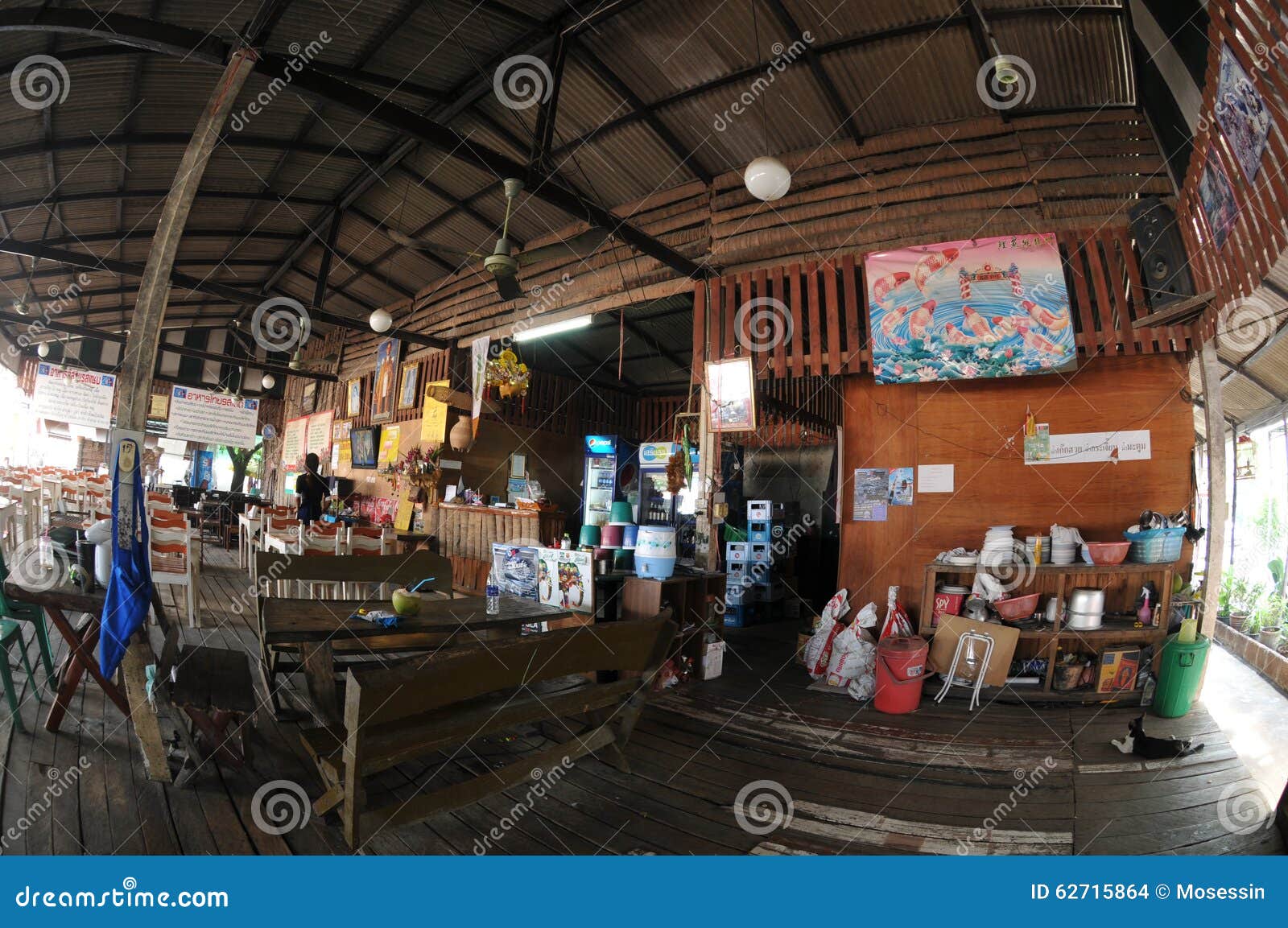 Rural Restaurant Interior Design Editorial Stock Image - Image of ...