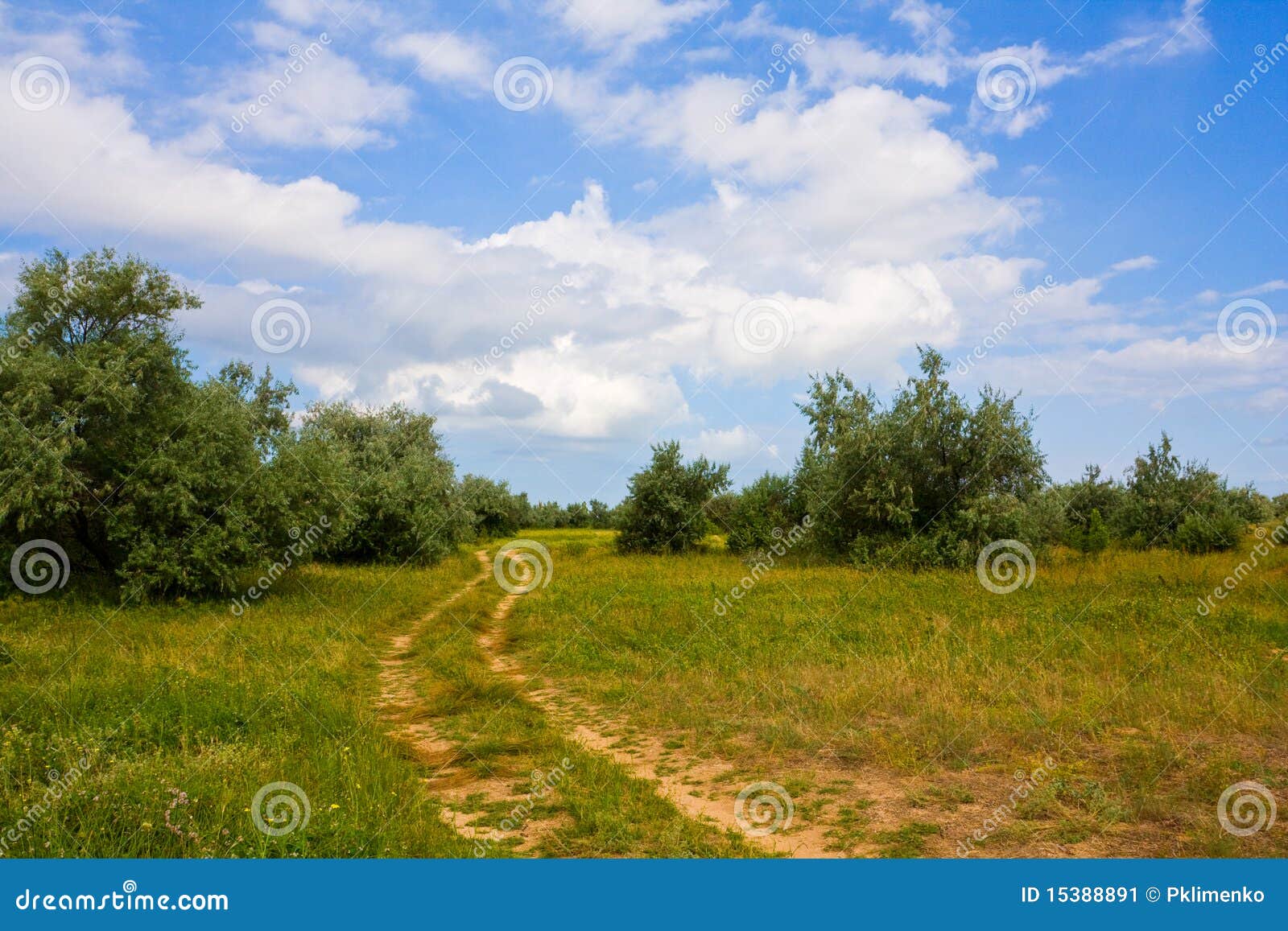 Rural road stock image. Image of season, green, clouds - 15388891