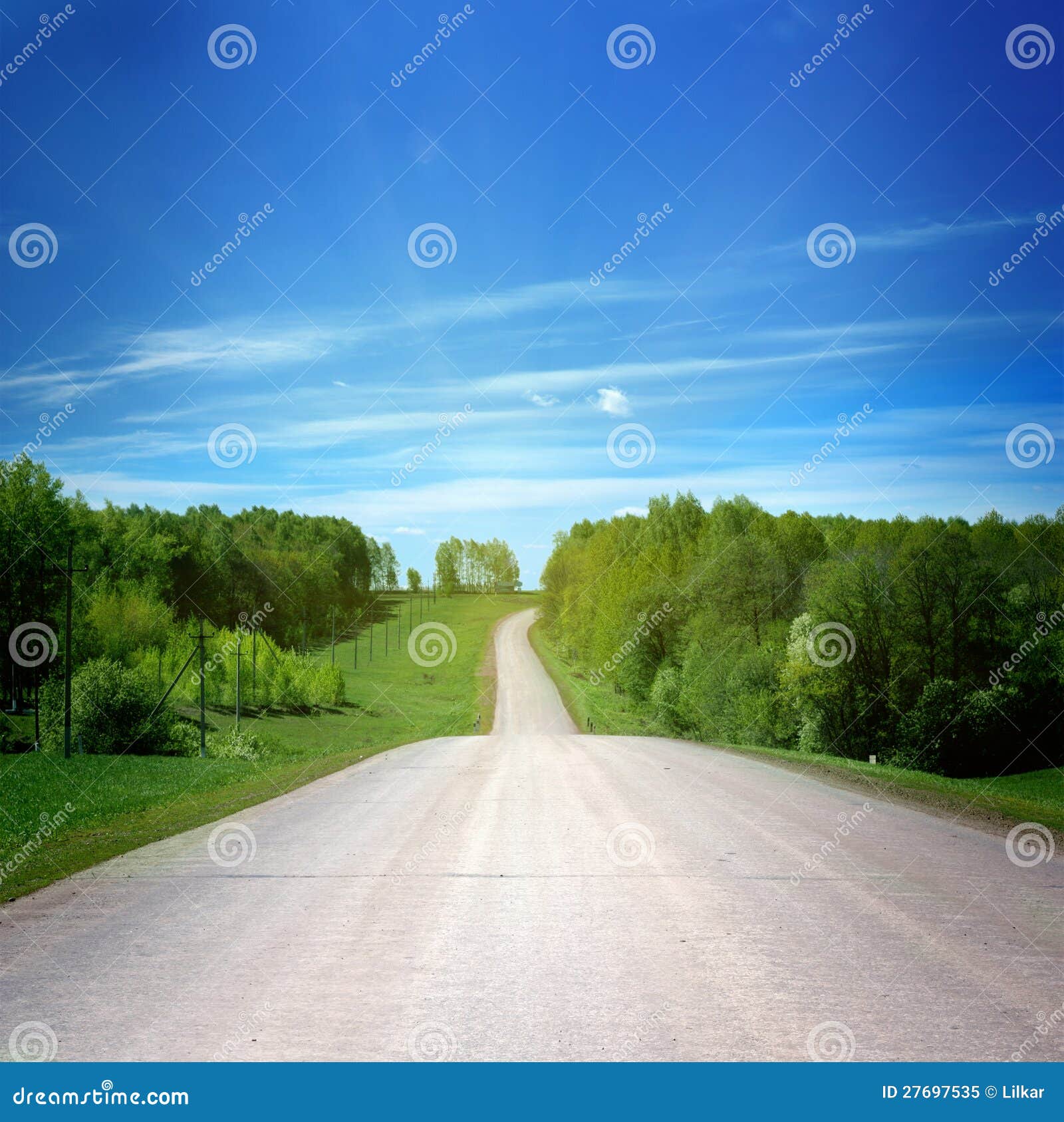 Rural road stock image. Image of green, cloudy, sunrise - 27697535