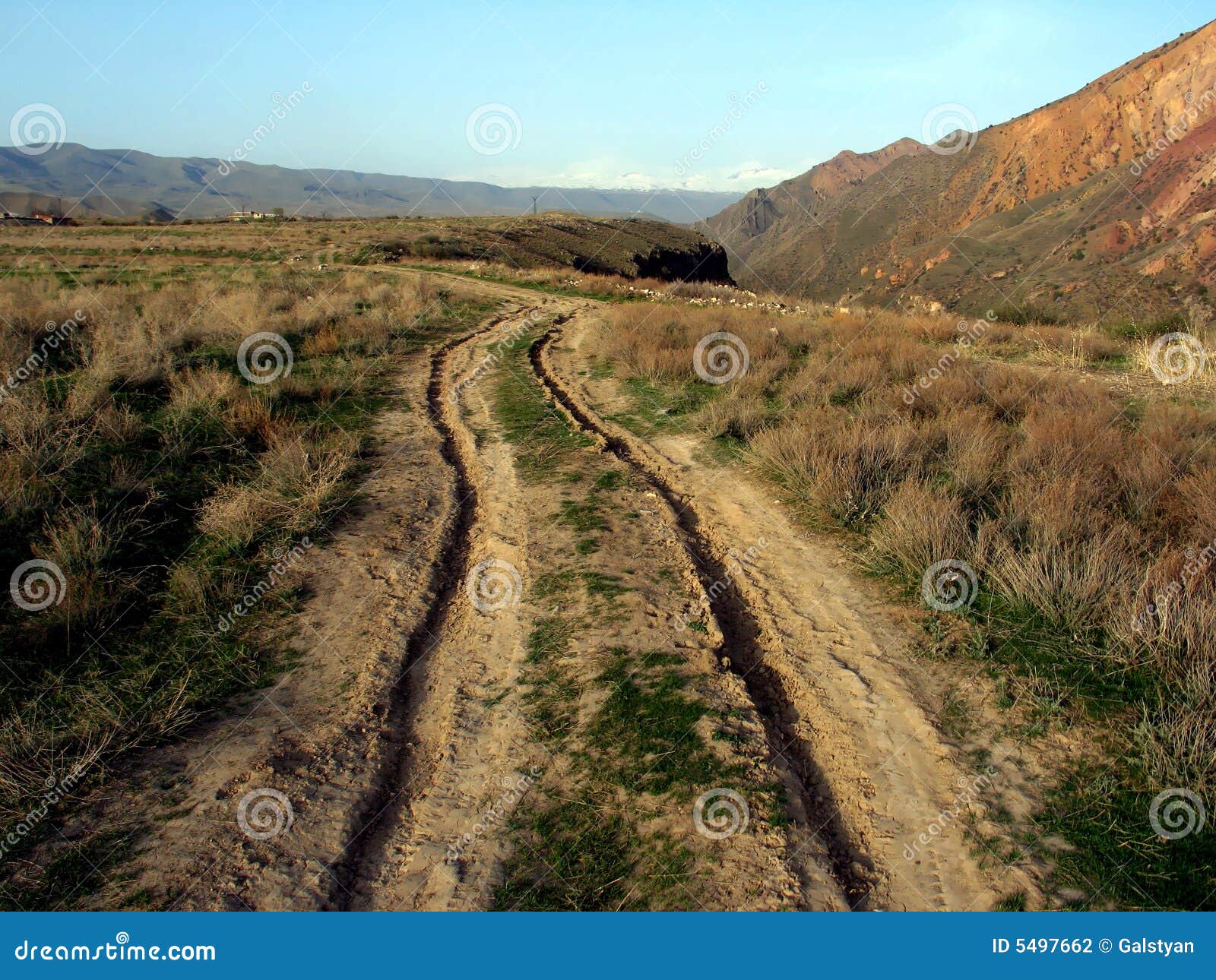 Rural road stock photo. Image of road, armenian, rain - 5497662