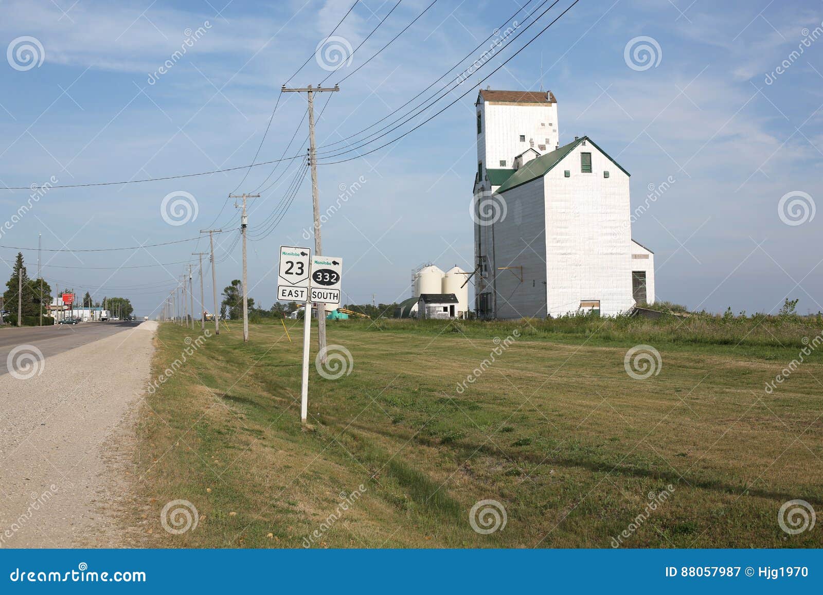 Rural Road in Manitoba, Canada Stock Image - Image of countryside, corn ...