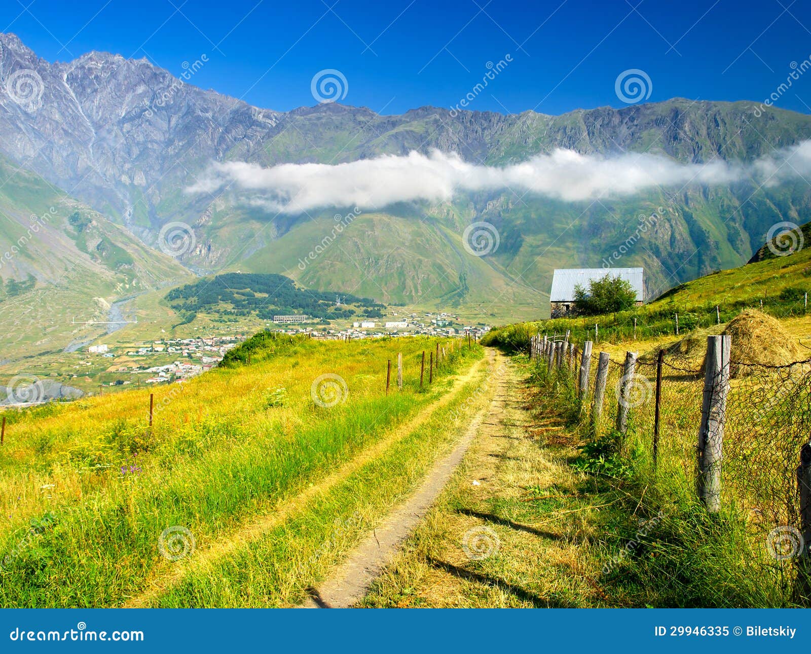 Rural road stock image. Image of nature, hill, meadow - 29946335