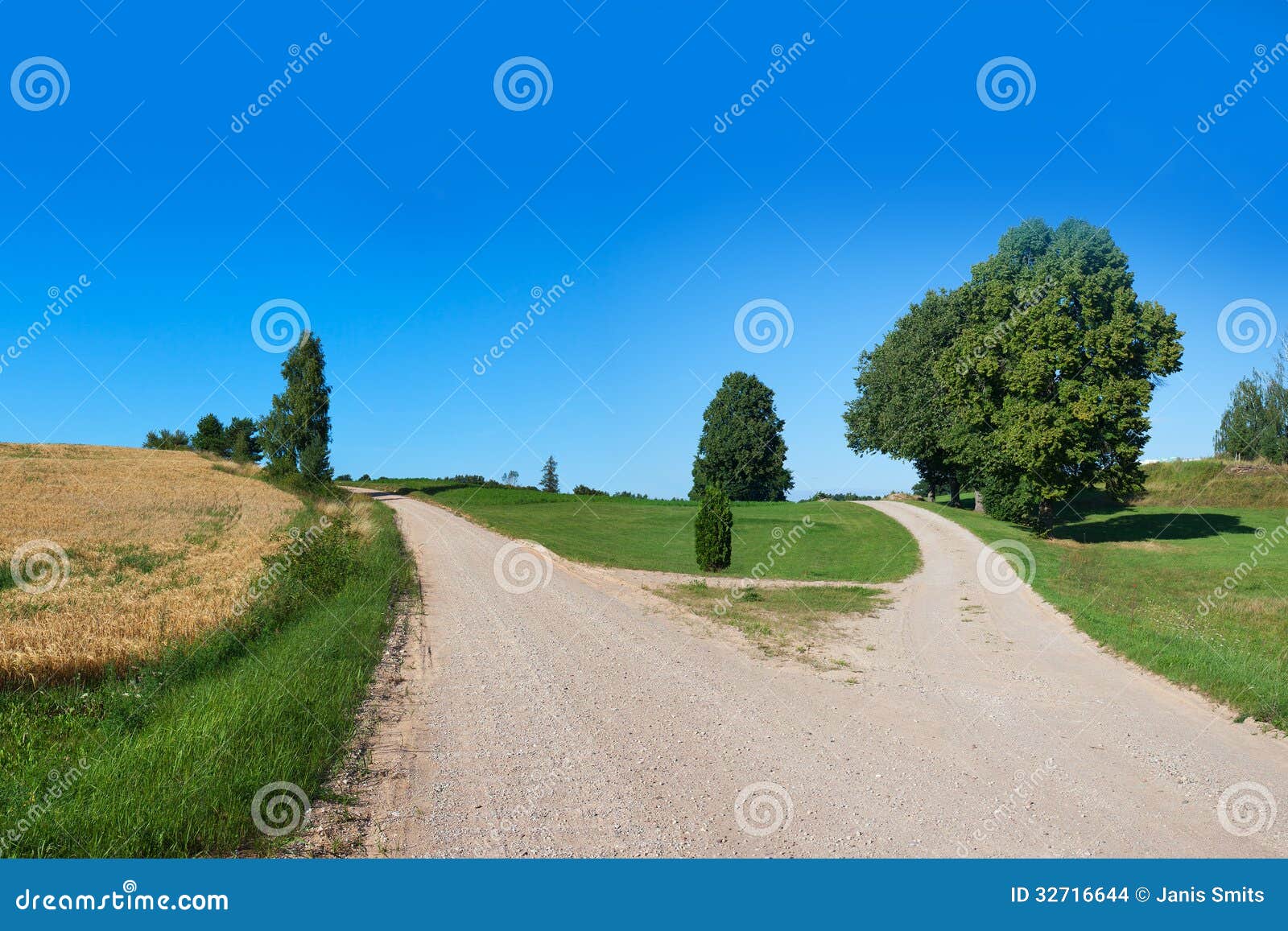 Rural road. stock photo. Image of view, countryside, hill - 32716644