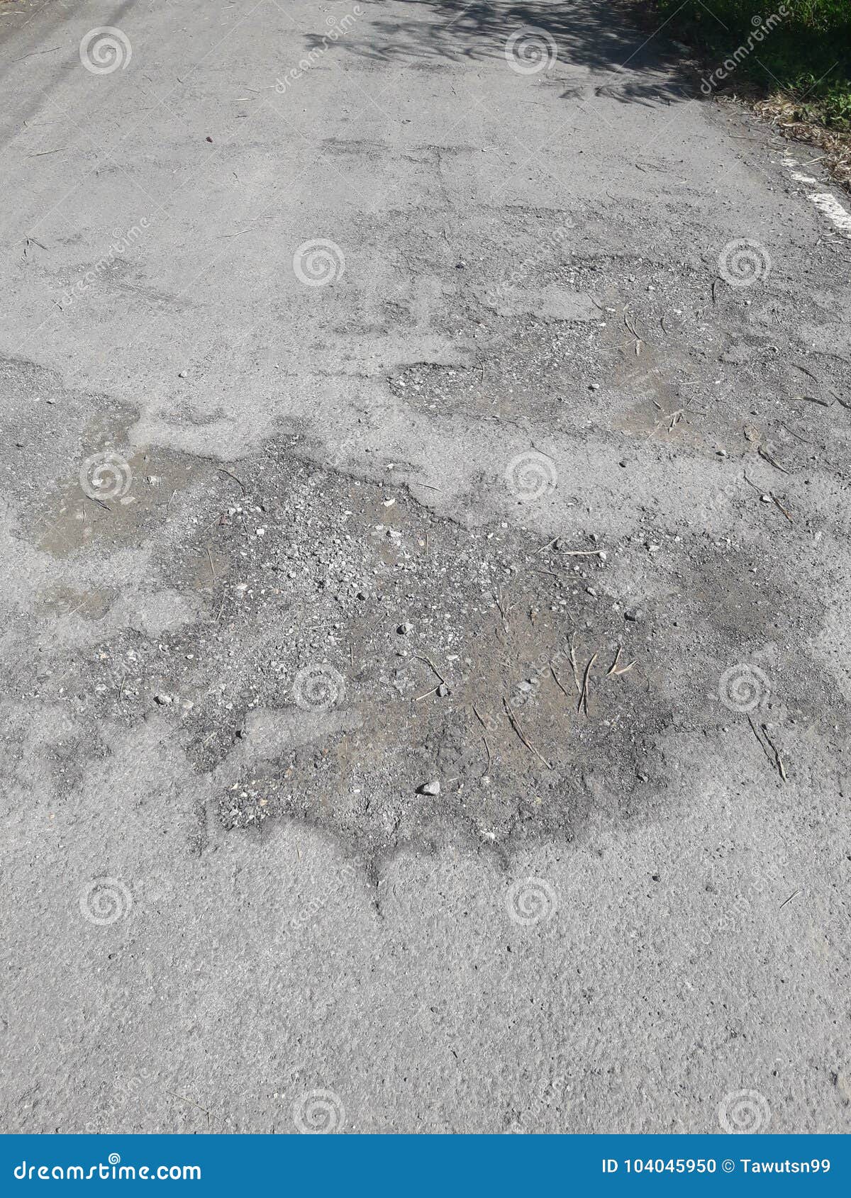 The Rural Roads Deteriorate. Stock Photo - Image of travel, rural ...