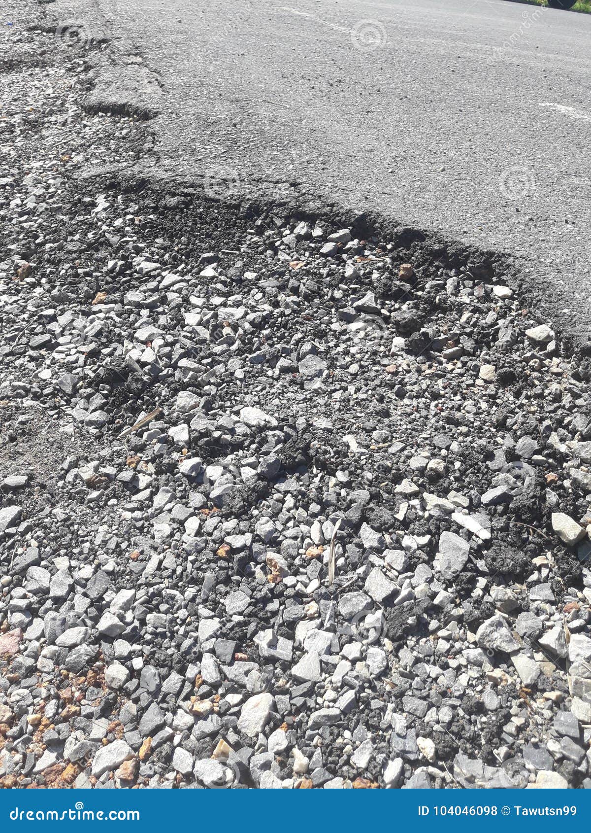 The Rural Roads Deteriorate. Stock Photo - Image of transport, rural ...