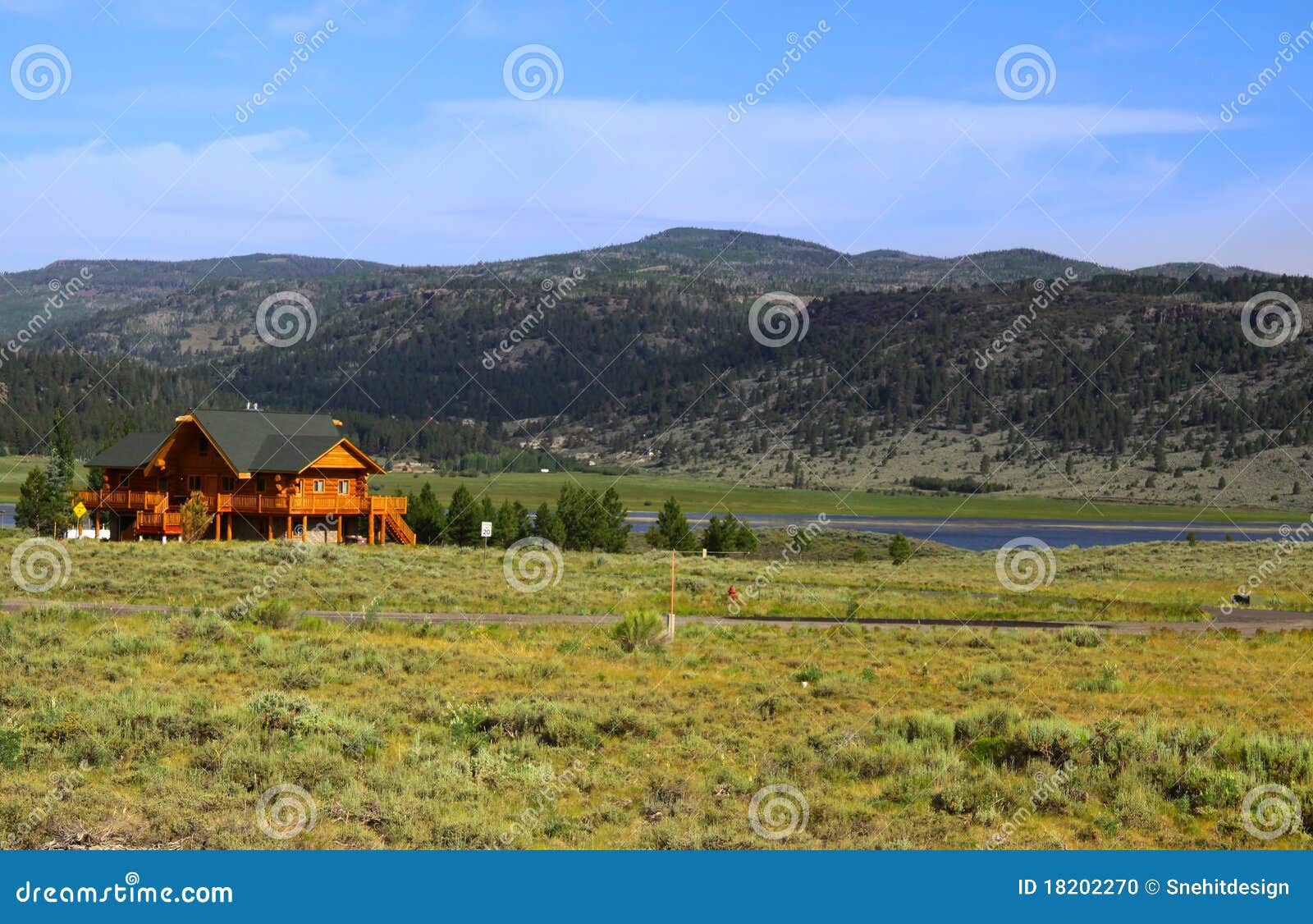 Rural scene stock photo. Image of field, house, landscape - 18202270