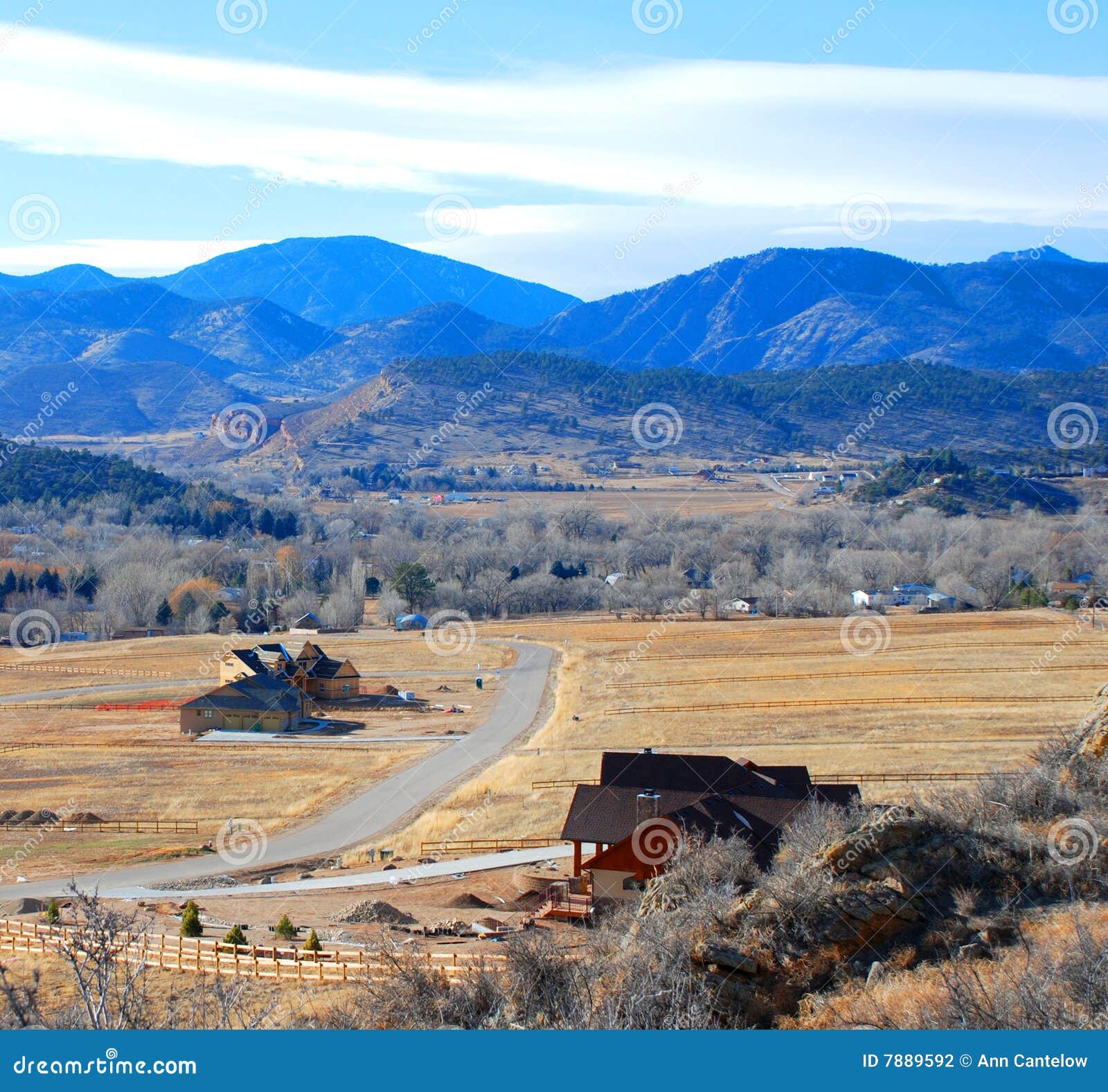Rural Scene stock photo. Image of foothills, open, bare - 7889592
