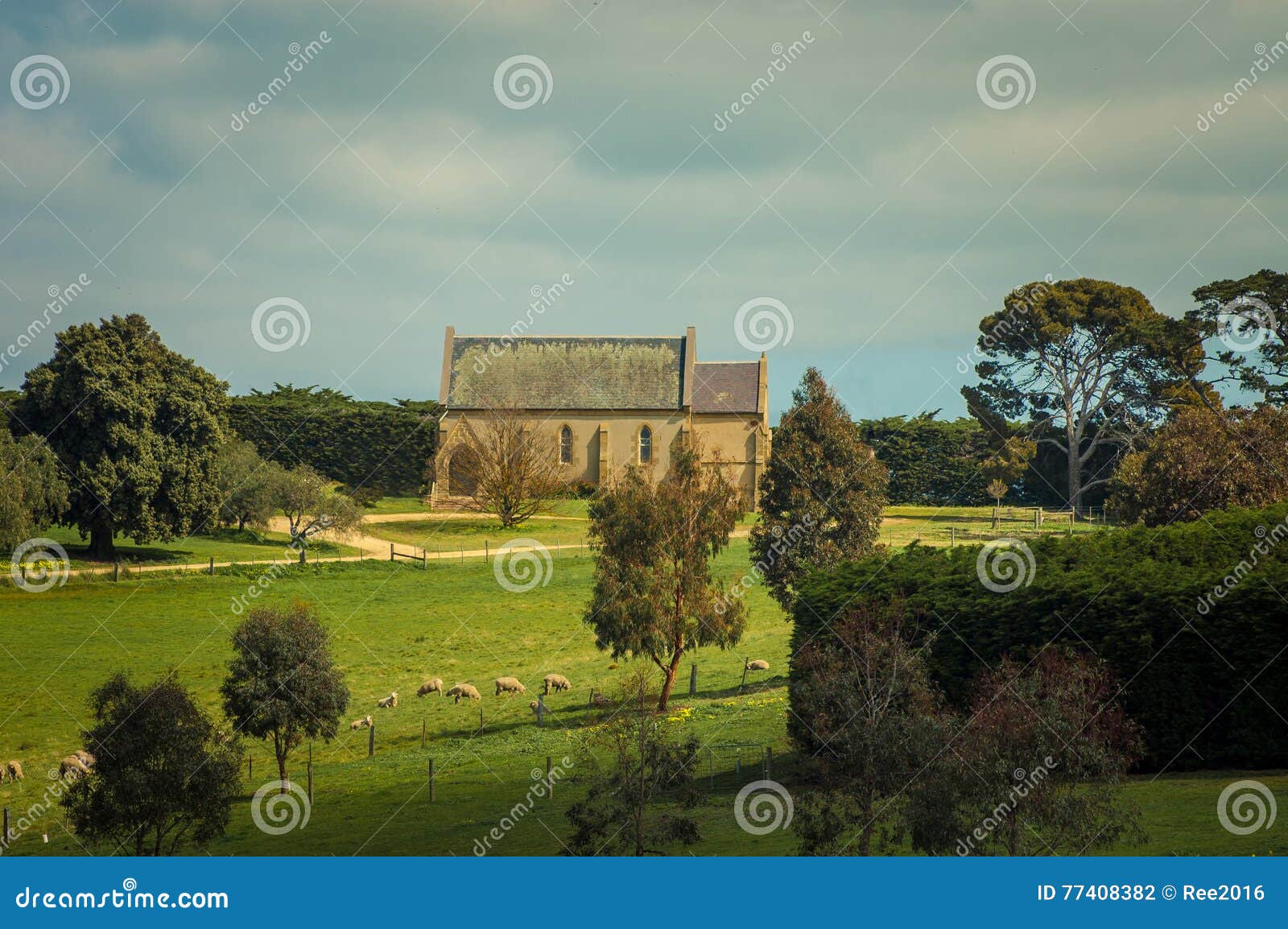 Rural scene stock photo. Image of hill, rural, nature - 77408382
