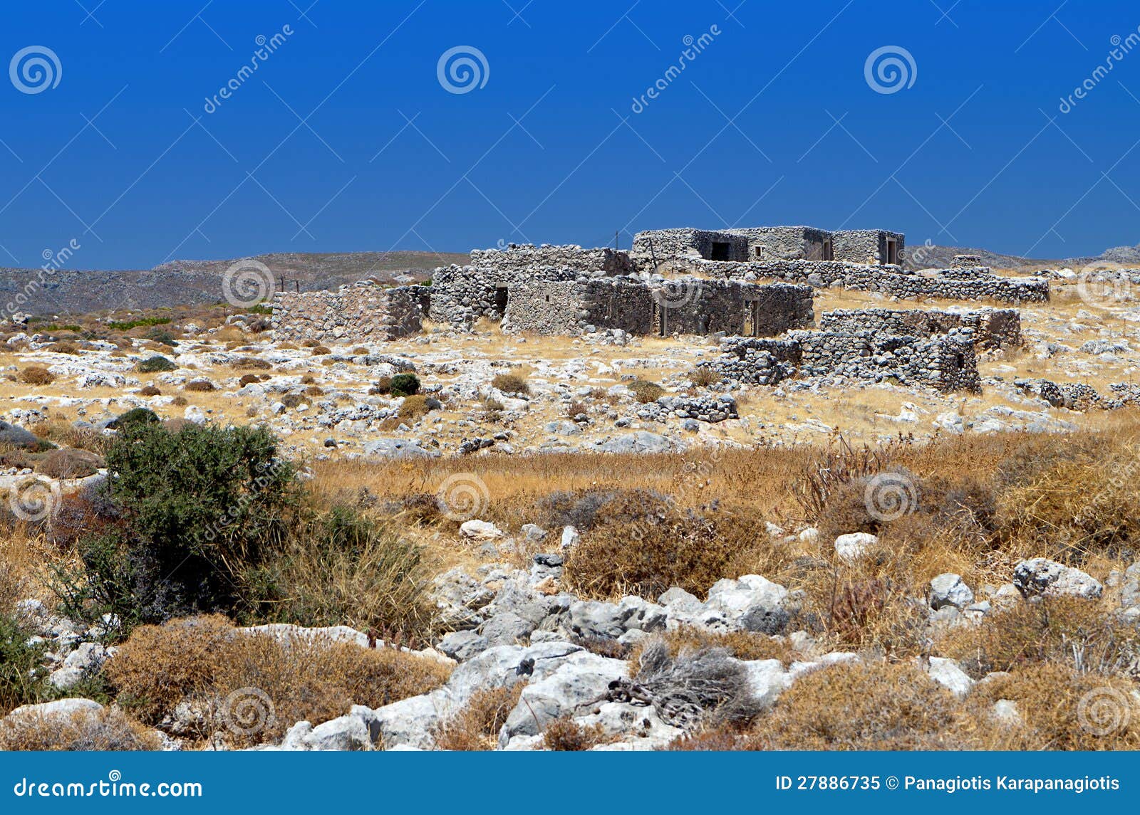 Rural Scenery at Crete Island in Greece Stock Image - Image of minoan ...