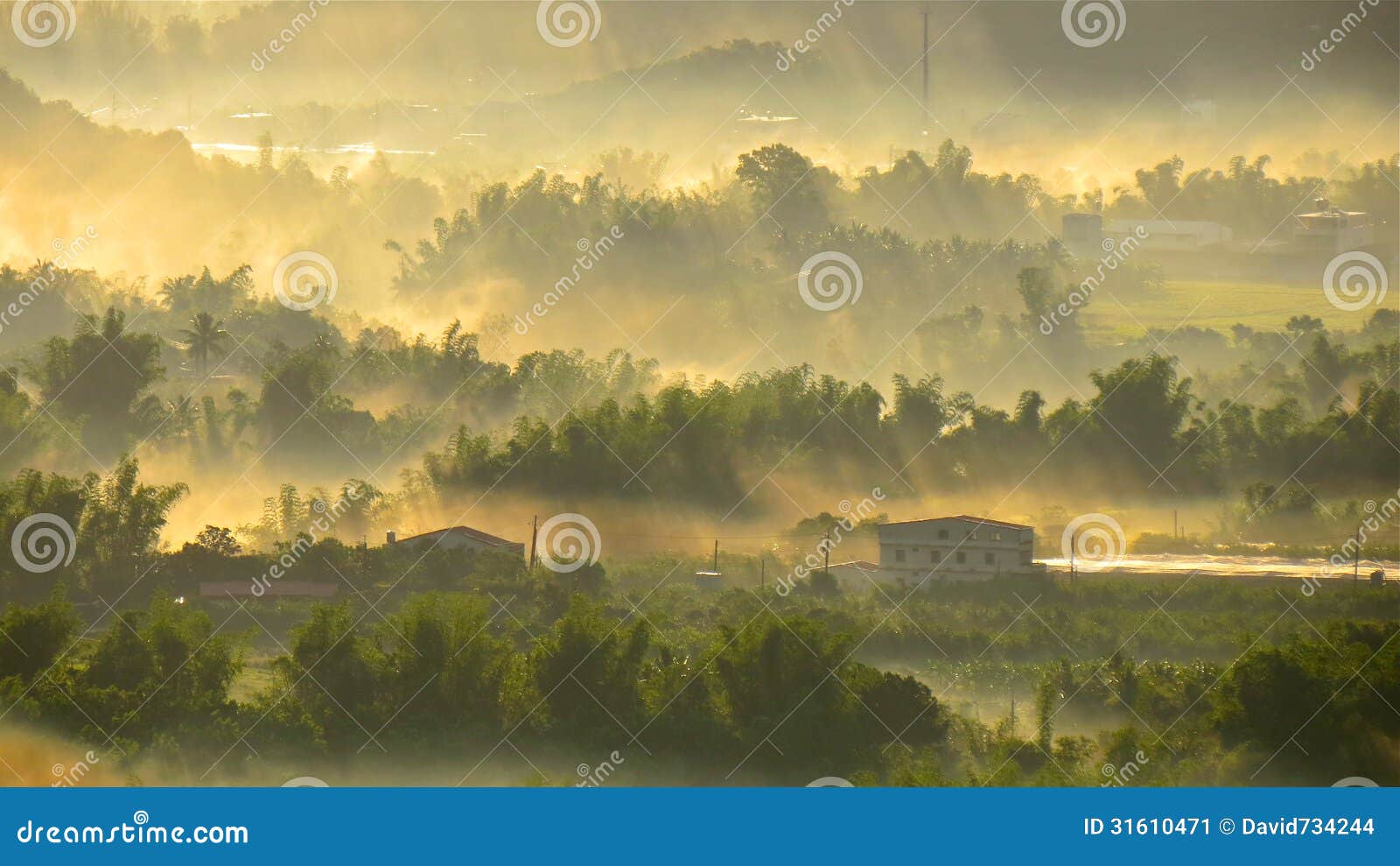 Rural scenery stock image. Image of hill, rural, river - 31610471