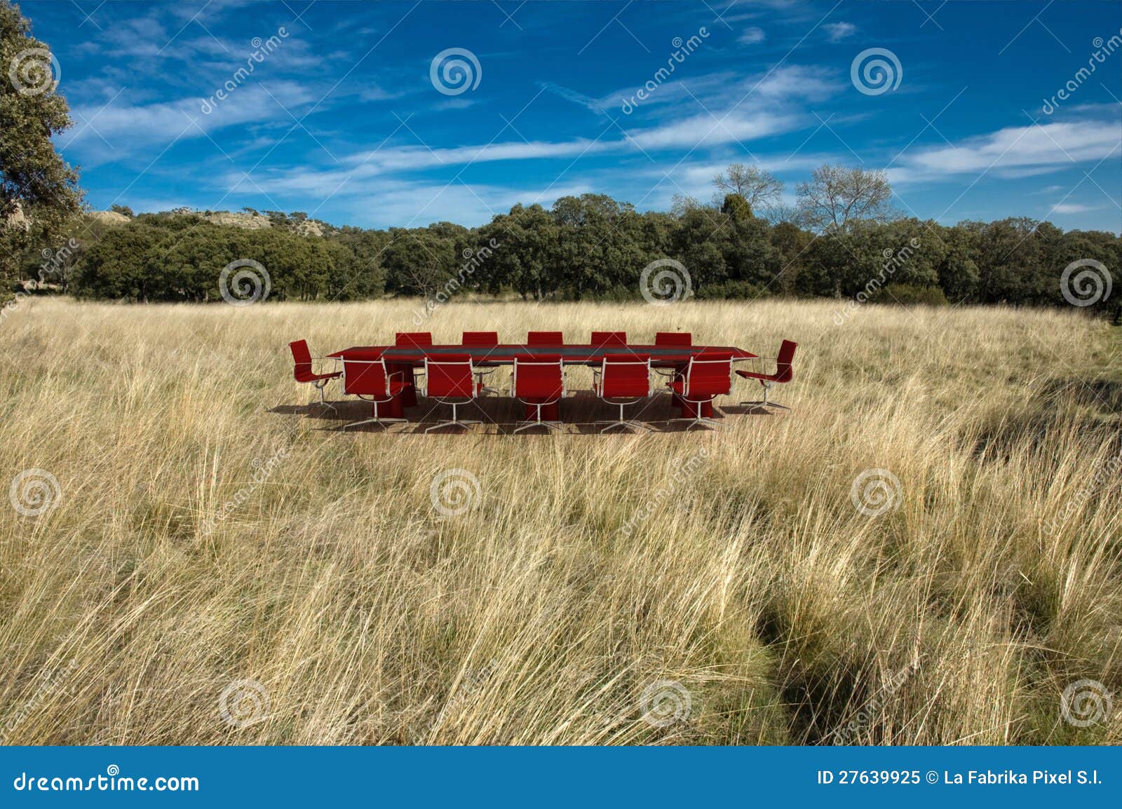 Rural seminar stock image. Image of meadow, chairs, seminar - 27639925