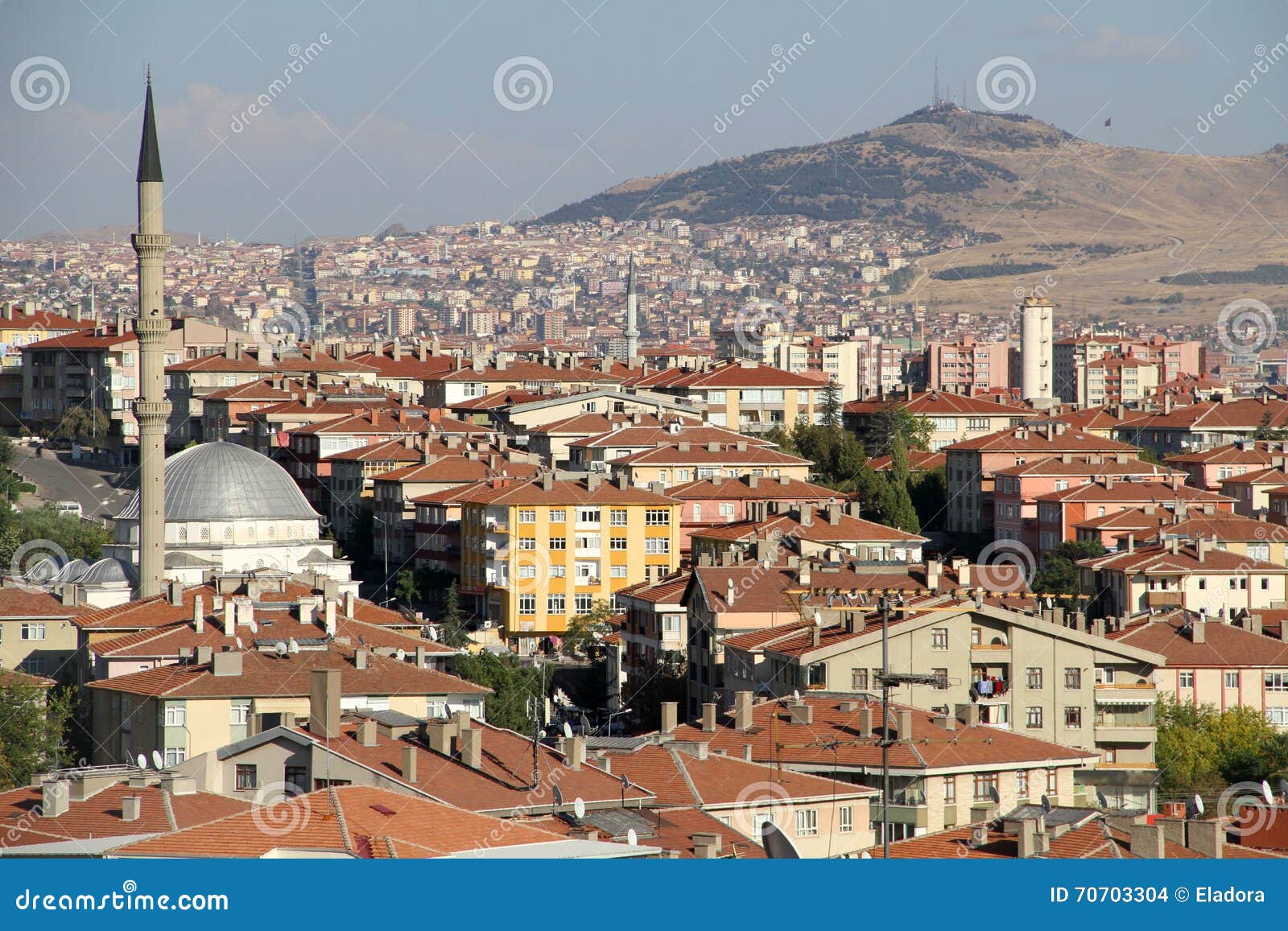 A Rural Setting Place and Hill in Turkey Stock Photo - Image of turkey ...