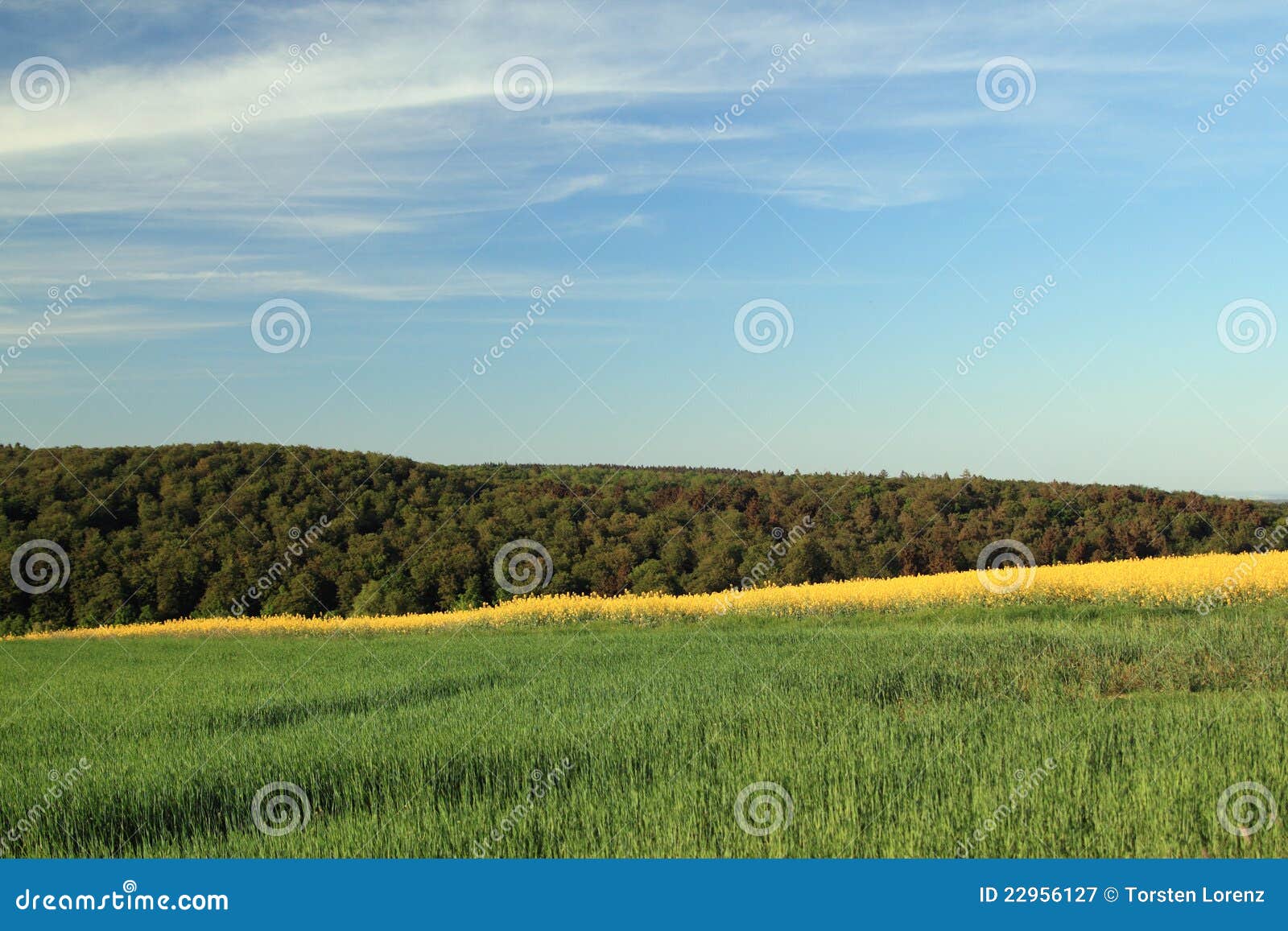 Rural spring landscape stock image. Image of germany - 22956127