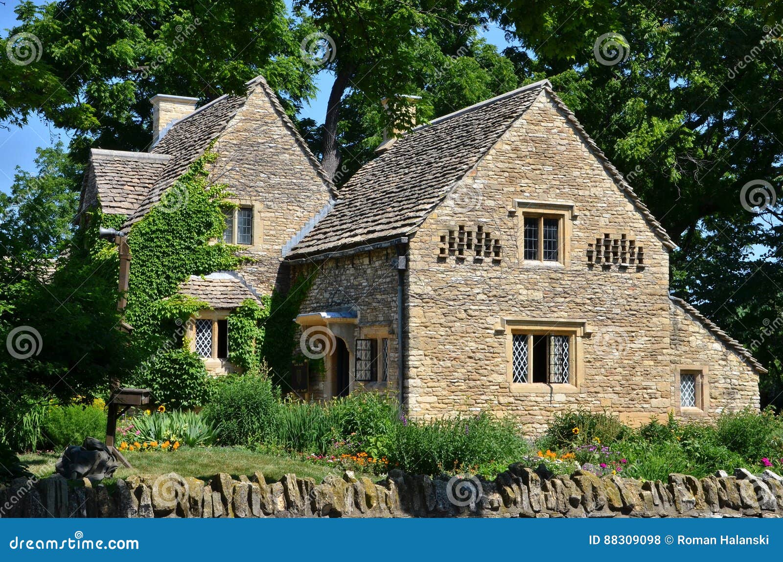 Rural Stone Cottage stock photo. Image of rustic, 19th - 88309098