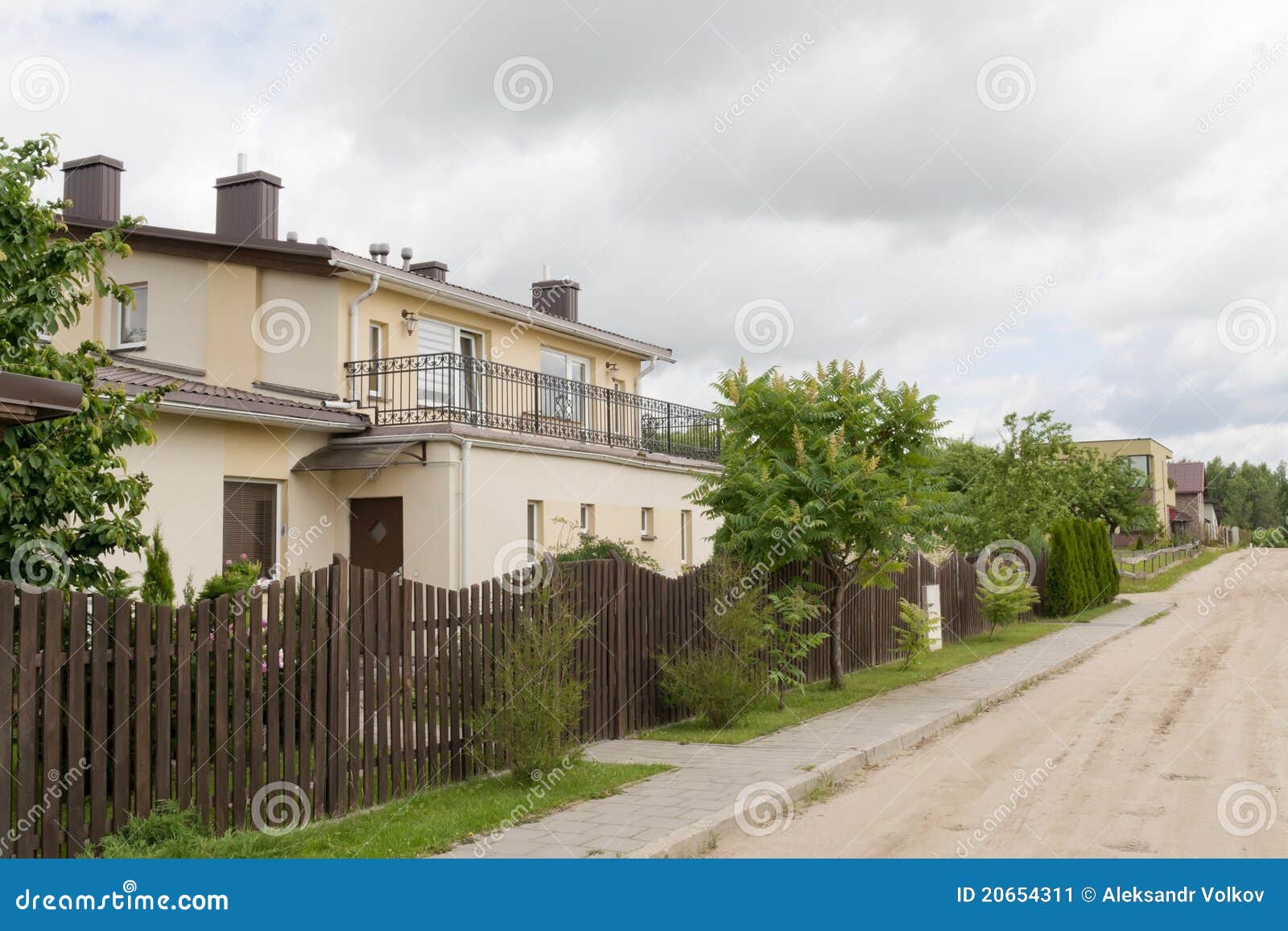 Rural street stock image. Image of real, scene, european - 20654311