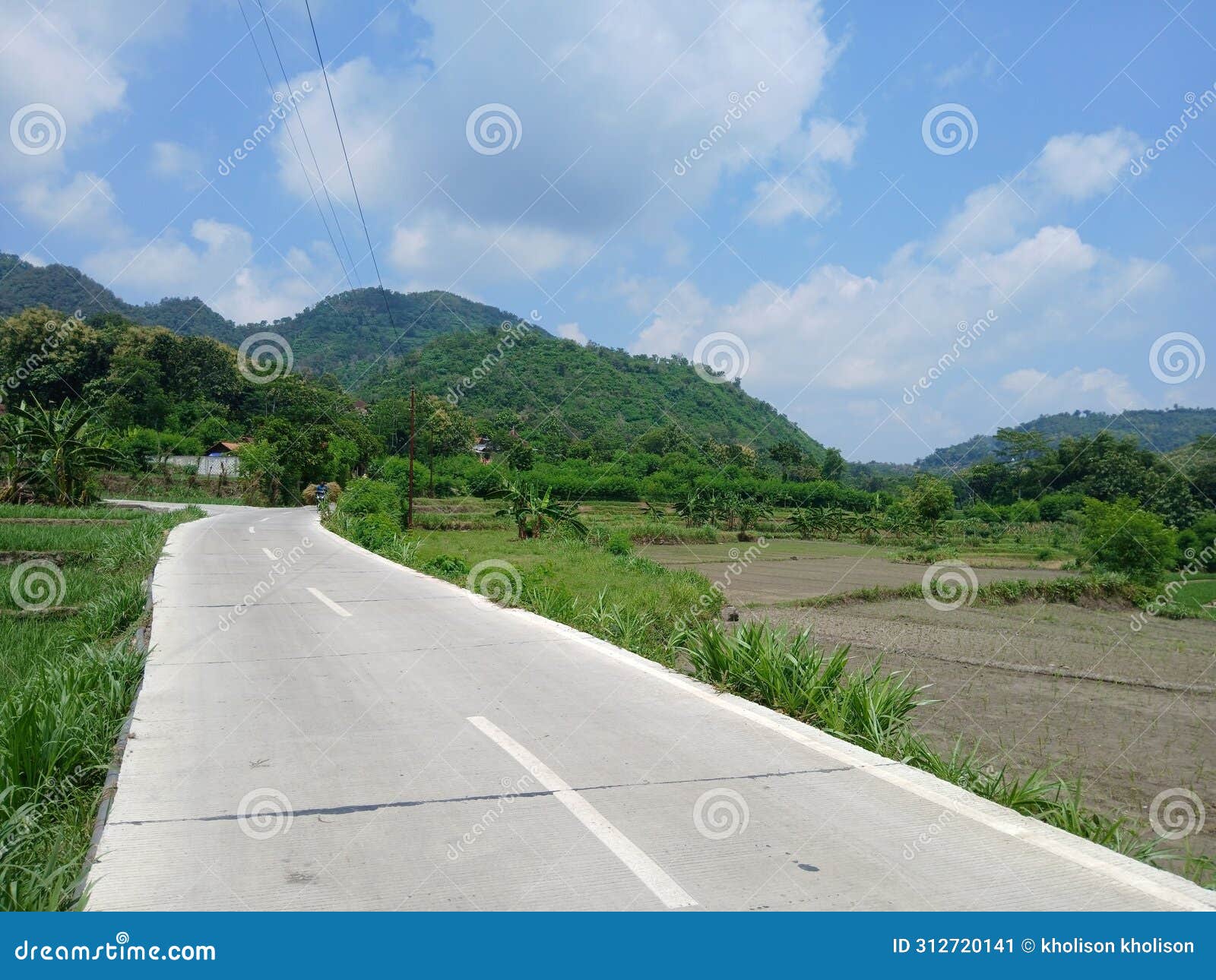Rural Street View on a Hot Day Stock Image - Image of view, rural ...