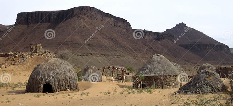Rural Thatch Huts stock image. Image of dwellings, rural - 25408199
