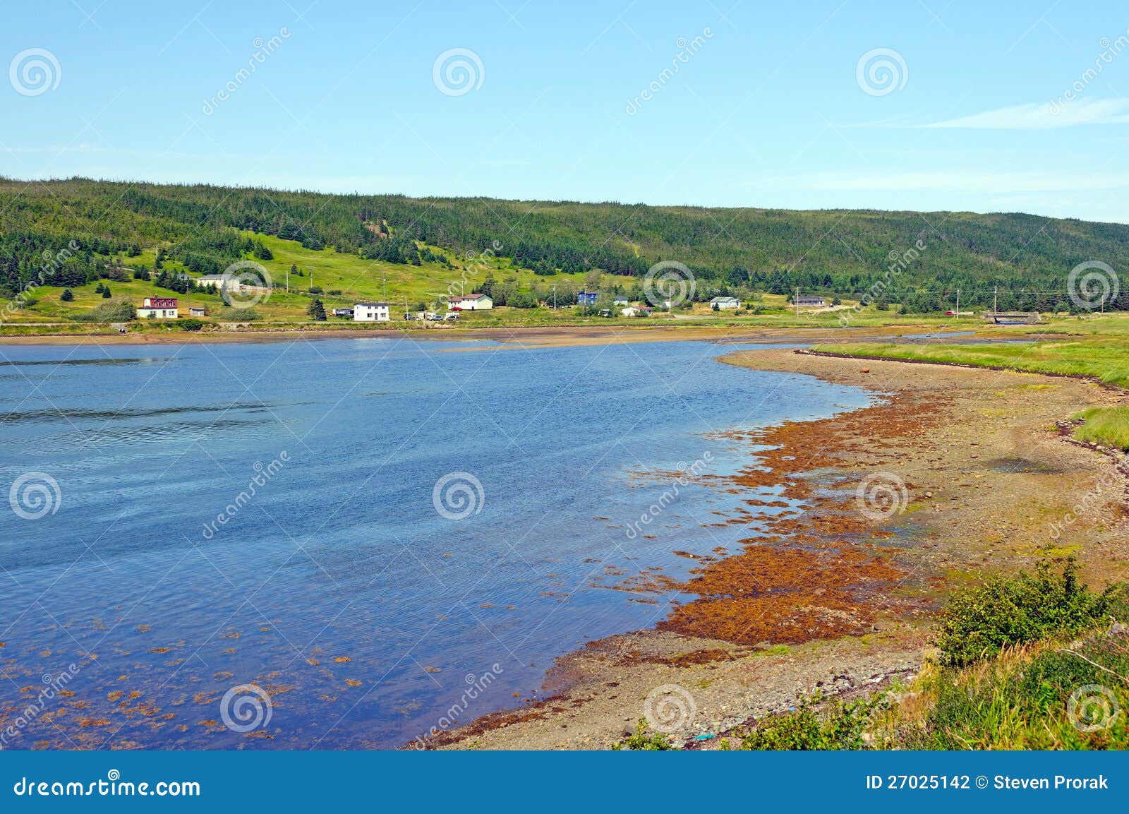 Rural Town on the Coast of Newfoundland Stock Photo - Image of remote ...