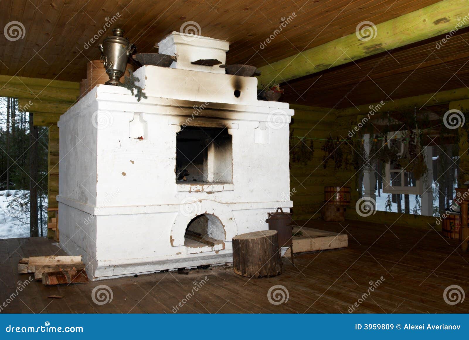 Rural traditional stove stock image. Image of fuel, brick - 3959809