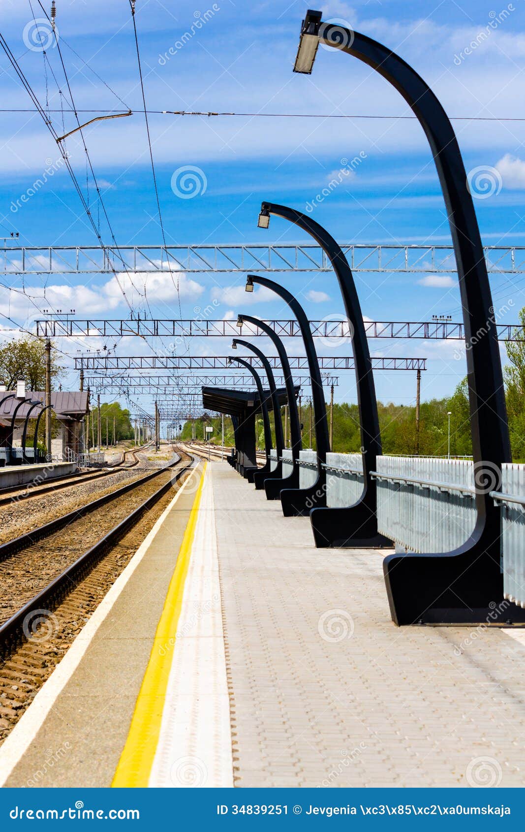 Rural Train Station Royalty-Free Stock Photography | CartoonDealer.com ...