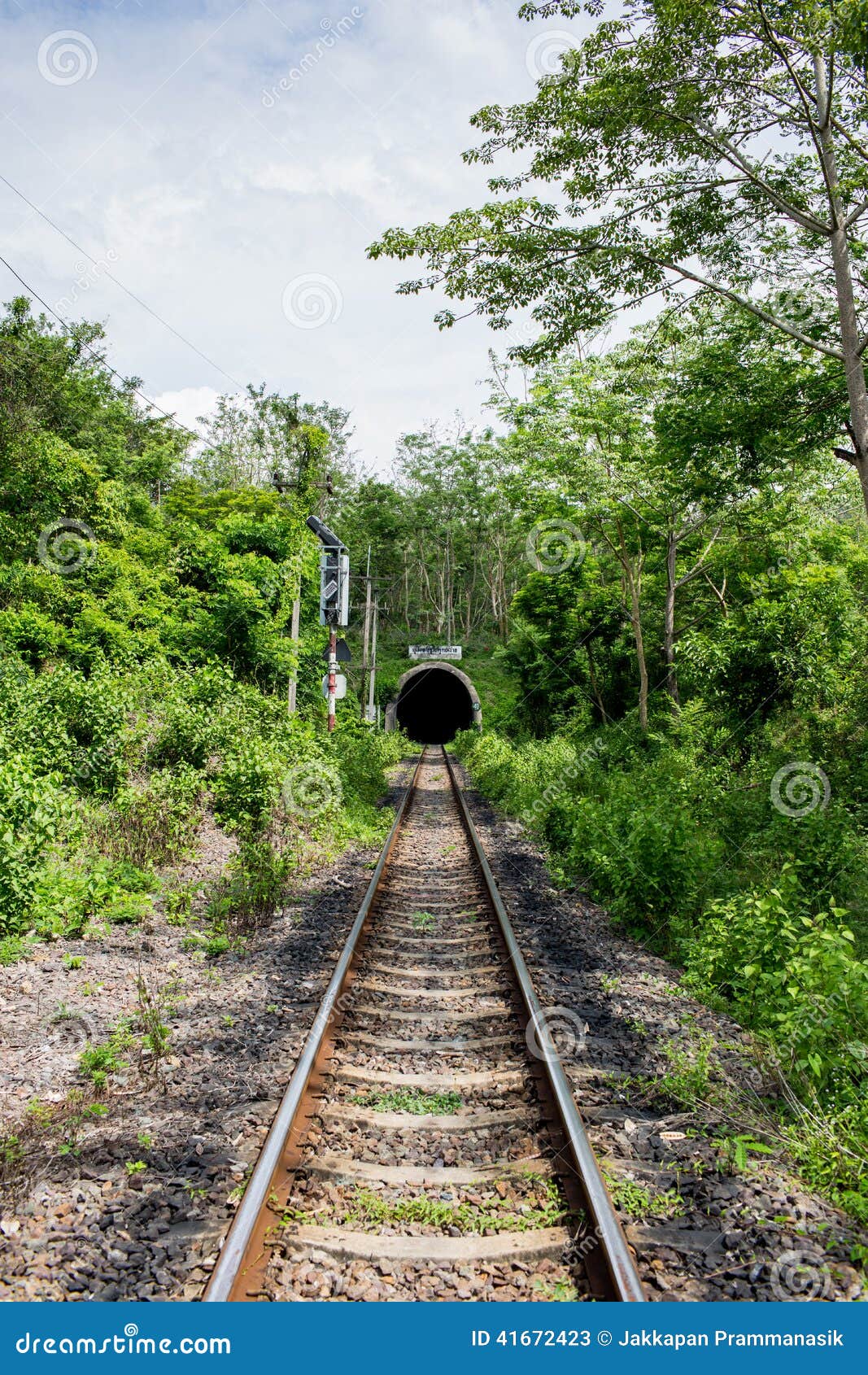 The Rural Train Station in Somwhere of Thailand Stock Image - Image of ...