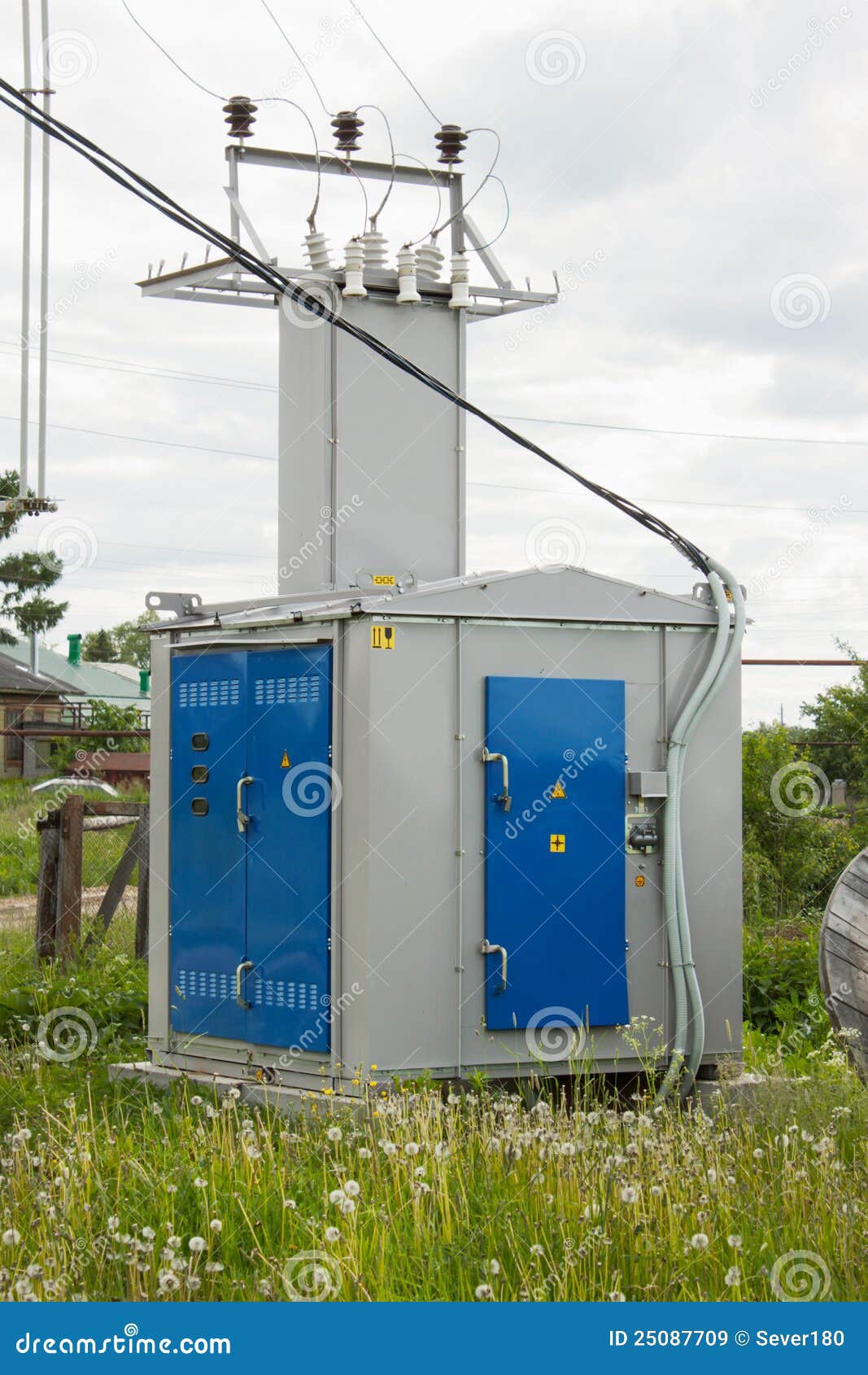 Rural Transformer Substation Royalty-Free Stock Photography ...