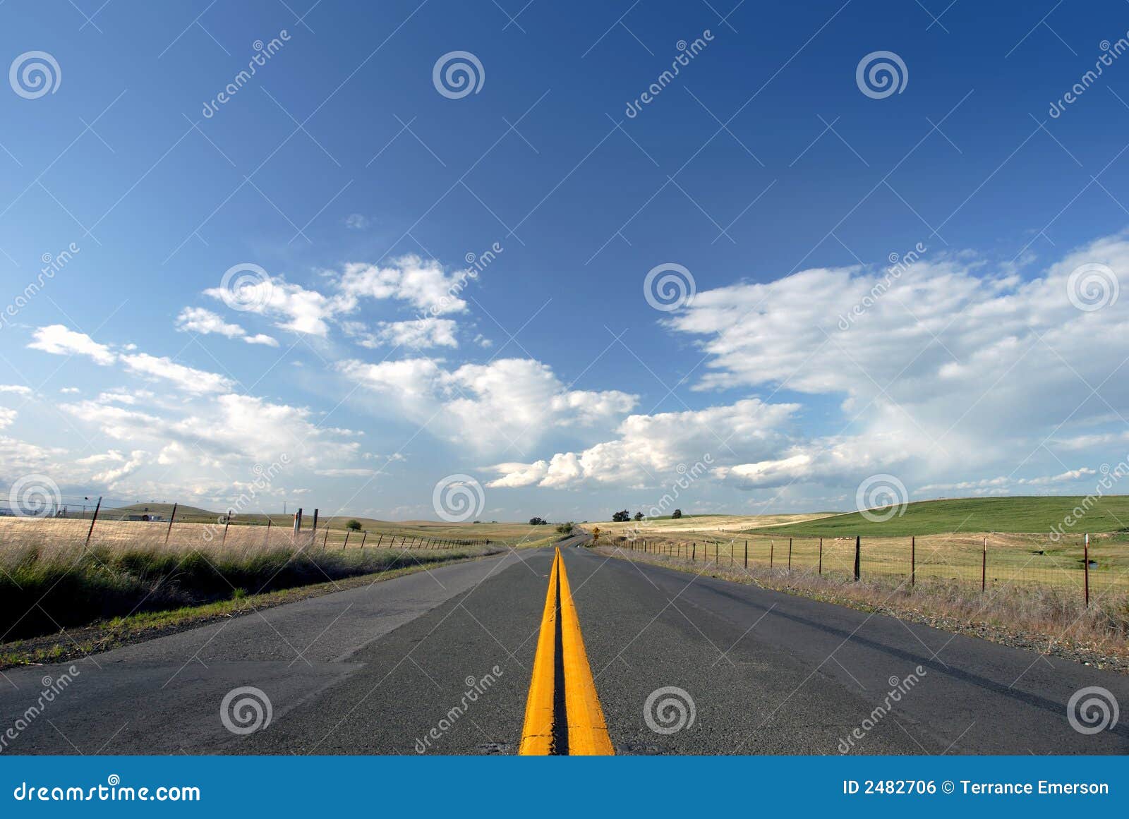 Rural Two Lane Road Royalty Free Stock Image - Image: 2482706
