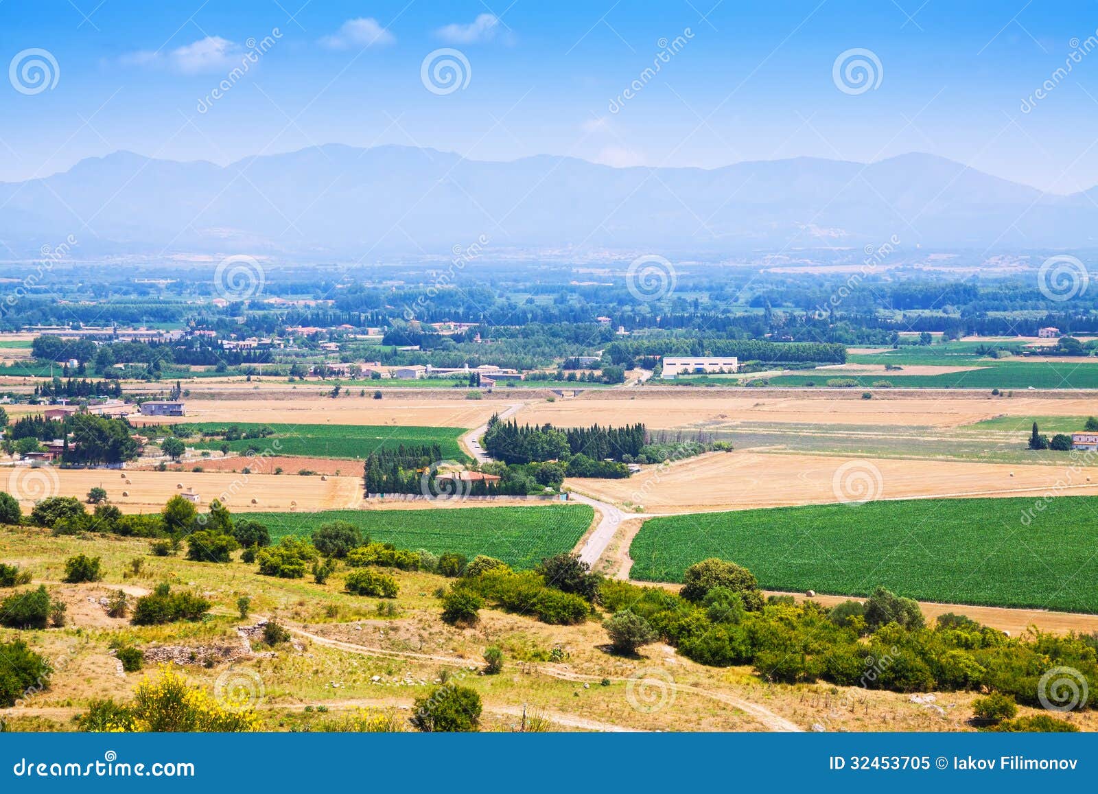 Rural View of Alt Emporda Comarca Stock Image - Image of province ...