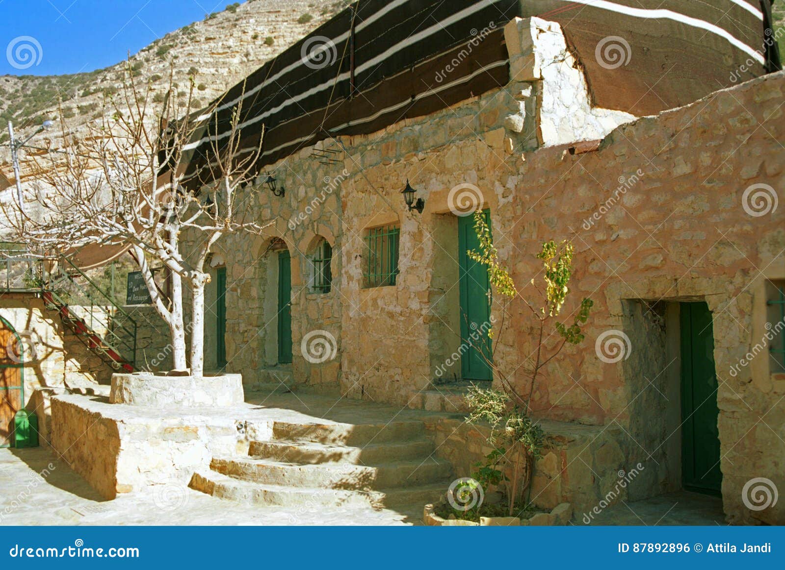 Rural Village, Dana, Jordan Stock Photo - Image of architecture, cloudy ...