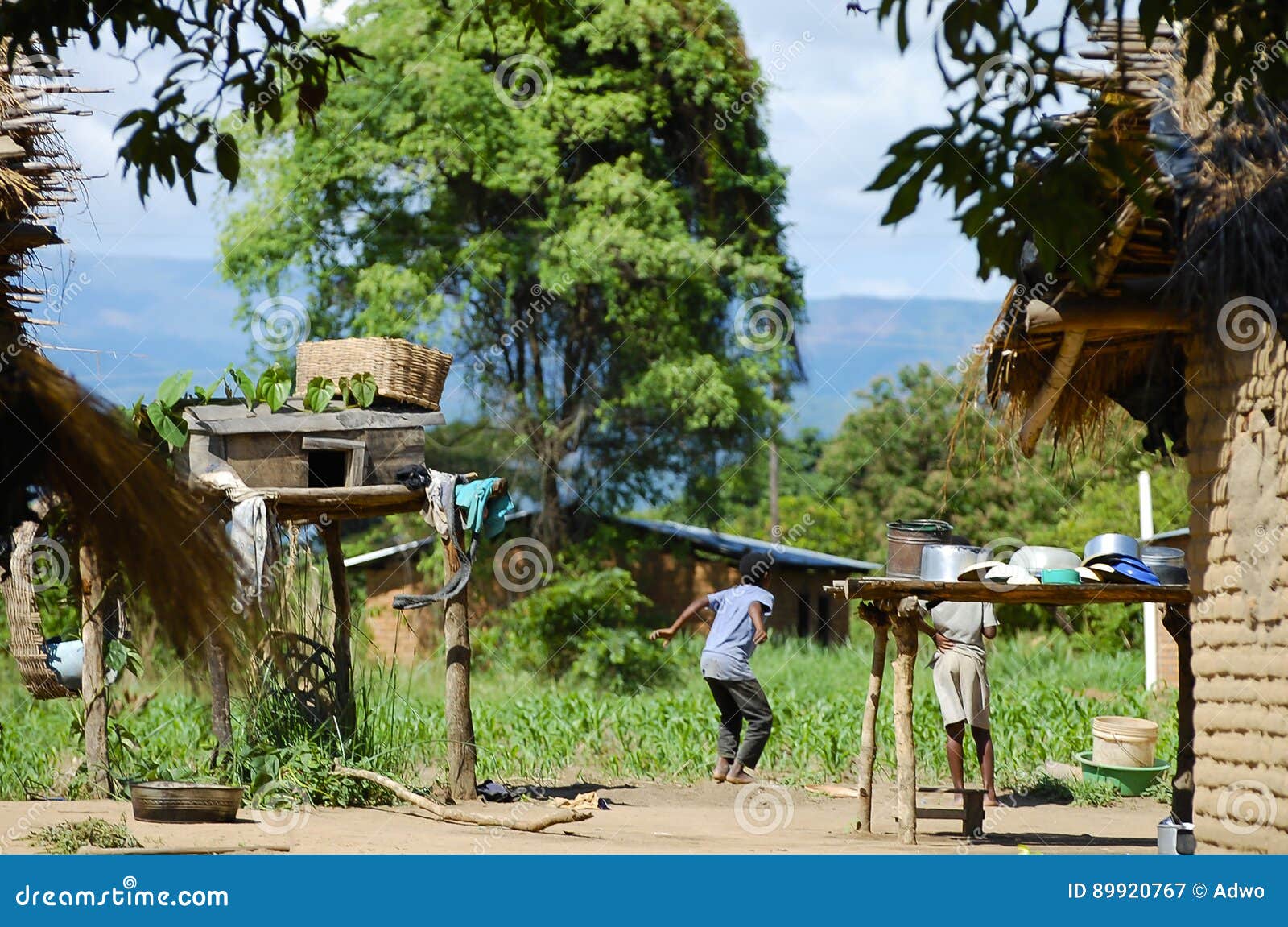 Rural Village - Malawi editorial photography. Image of women - 89920767