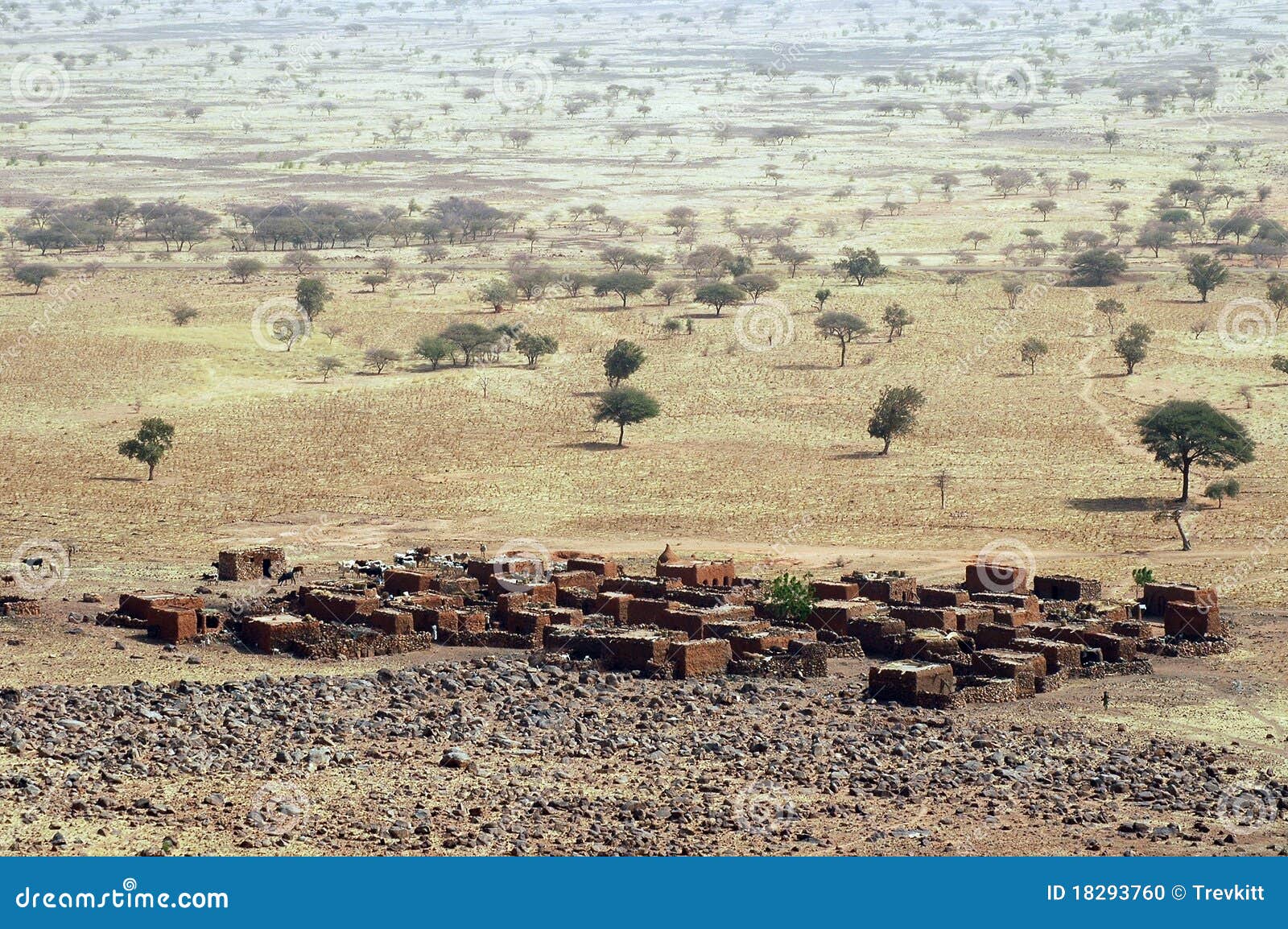 A rural village in Mali stock photo. Image of rural, landscape - 18293760