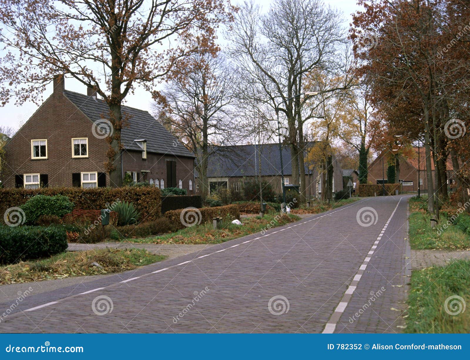 Rural Village in the Netherlands Stock Photo - Image of estate, real ...