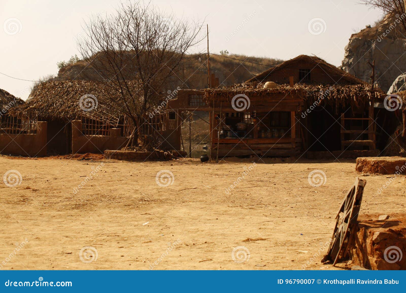 Rural Village Poor House India Stock Image - Image of resort, cart ...