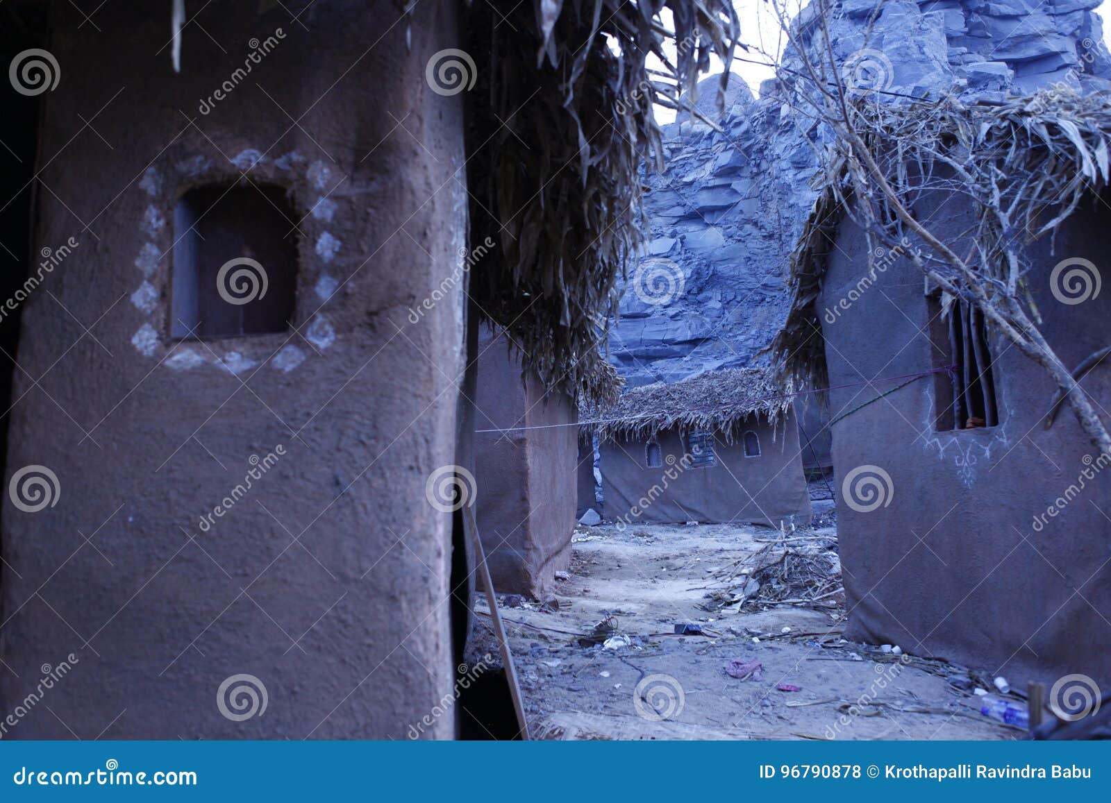Rural Village Poor House India Stock Photo - Image of abstract ...