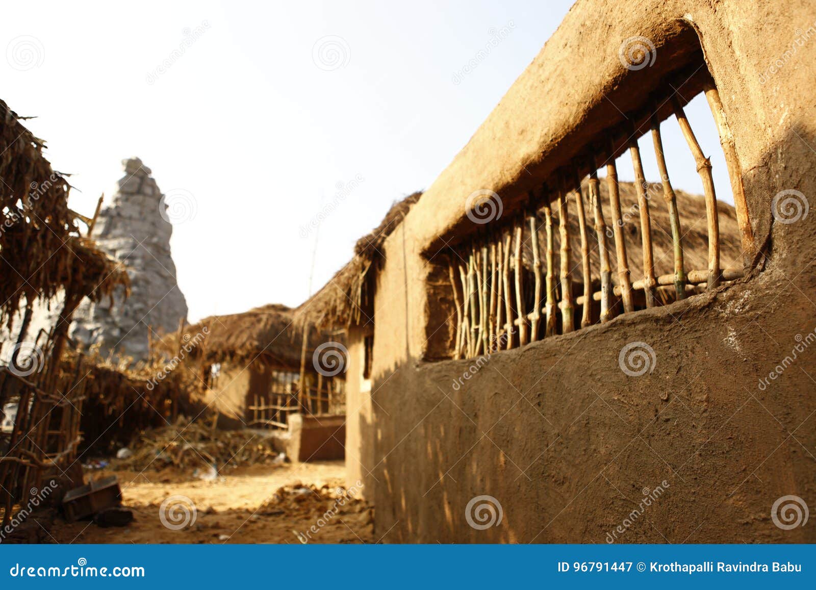Rural Village Poor House India Stock Image - Image of resort, poor ...