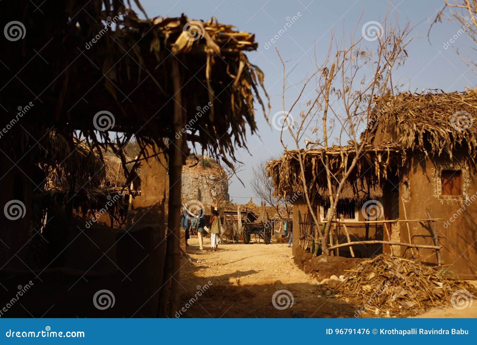 Rural Village Poor House India Stock Photo - Image of heritage, case ...
