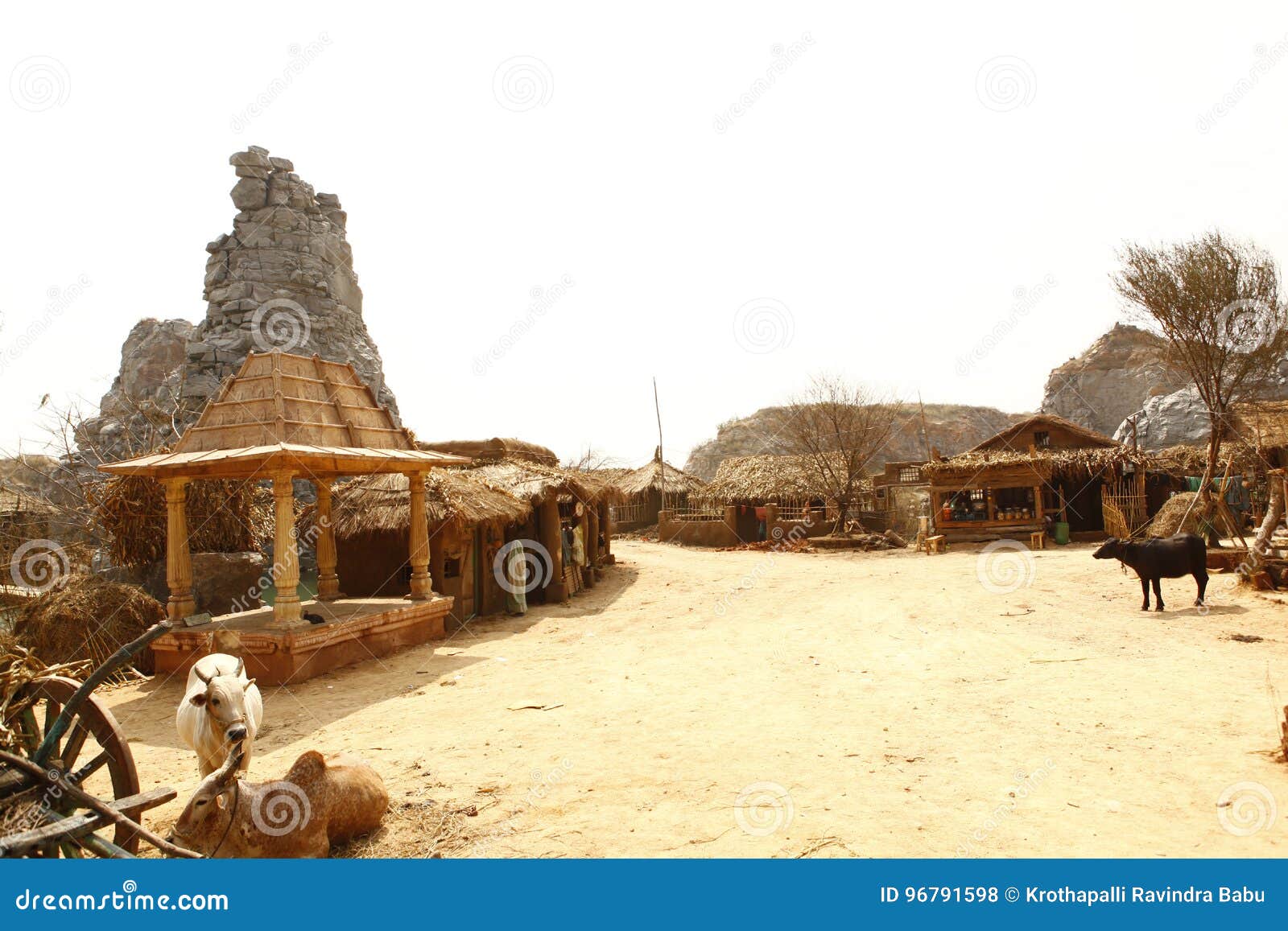 Rural Village Poor House India Stock Photo - Image of poorness, people ...