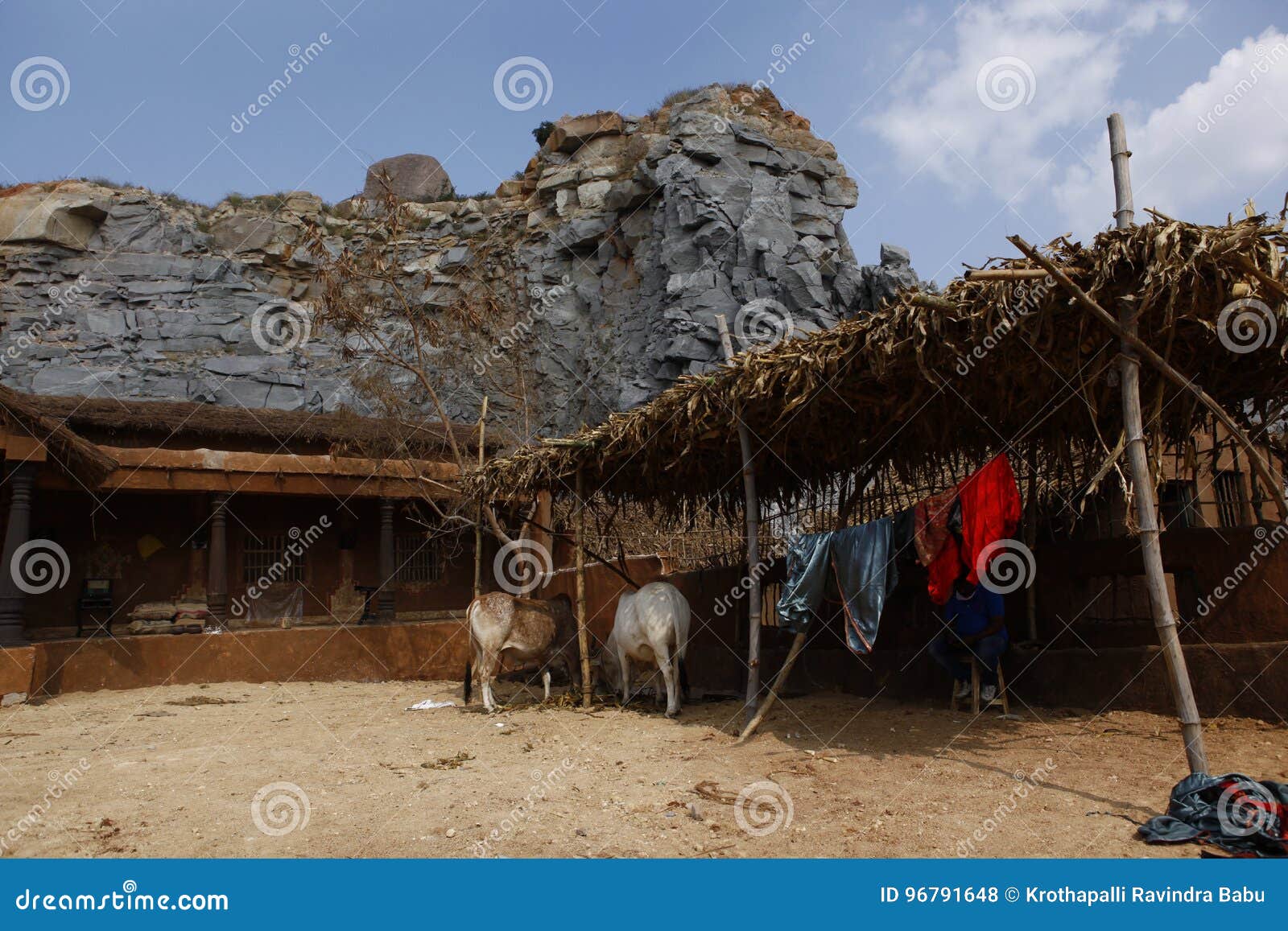 Rural Village Poor House India Stock Photo - Image of life, color: 96791648