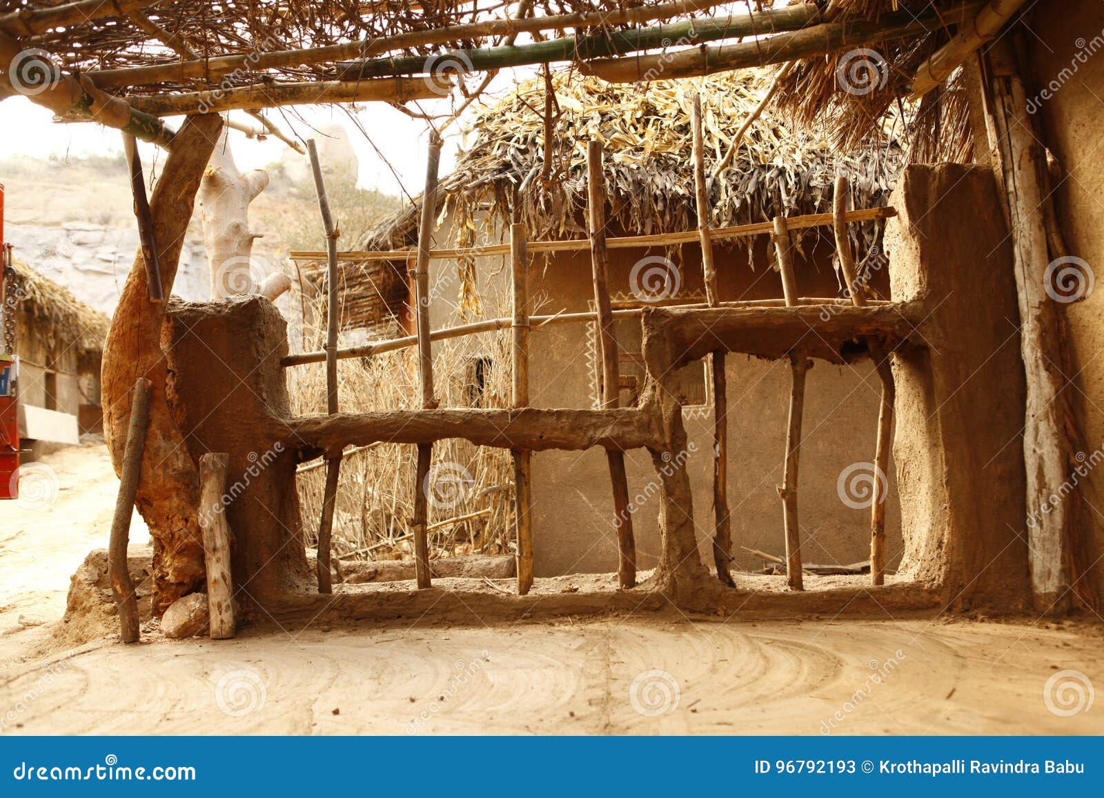 Rural Village Poor House India Stock Image - Image of heritage, cottage ...