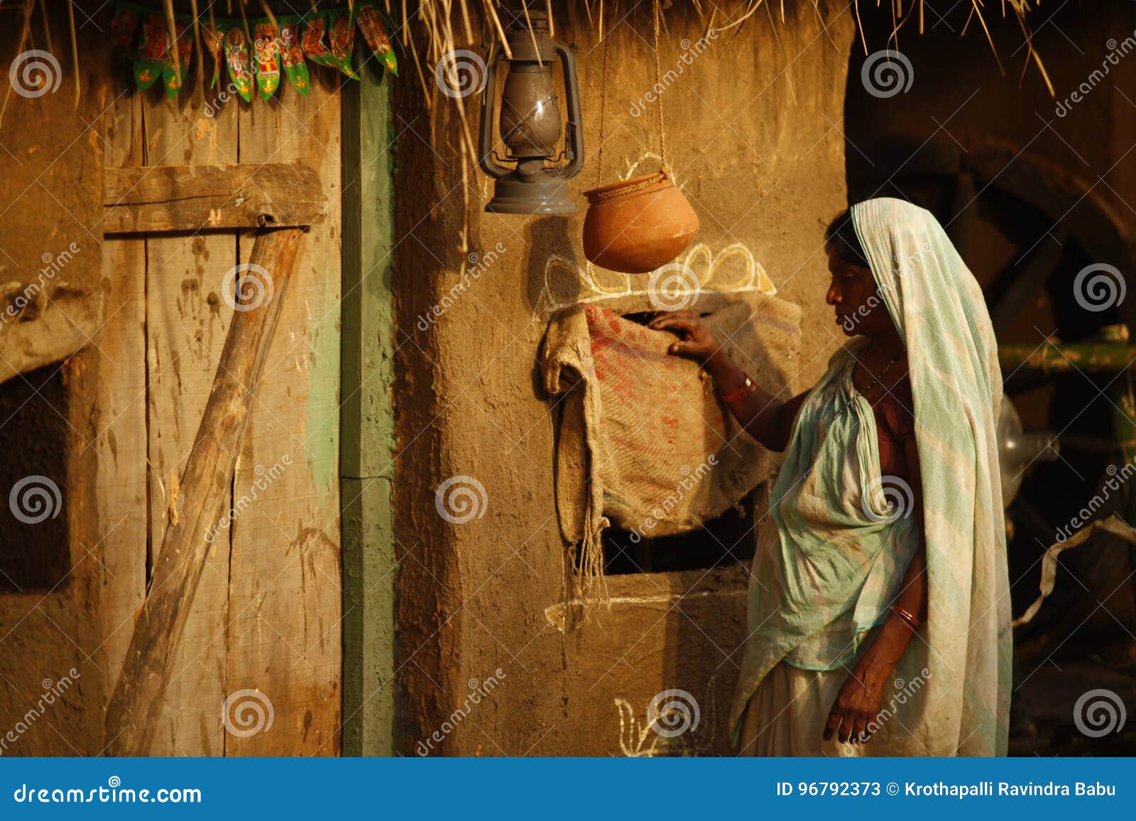 Rural Village Poor House India Editorial Stock Photo - Image of decor ...